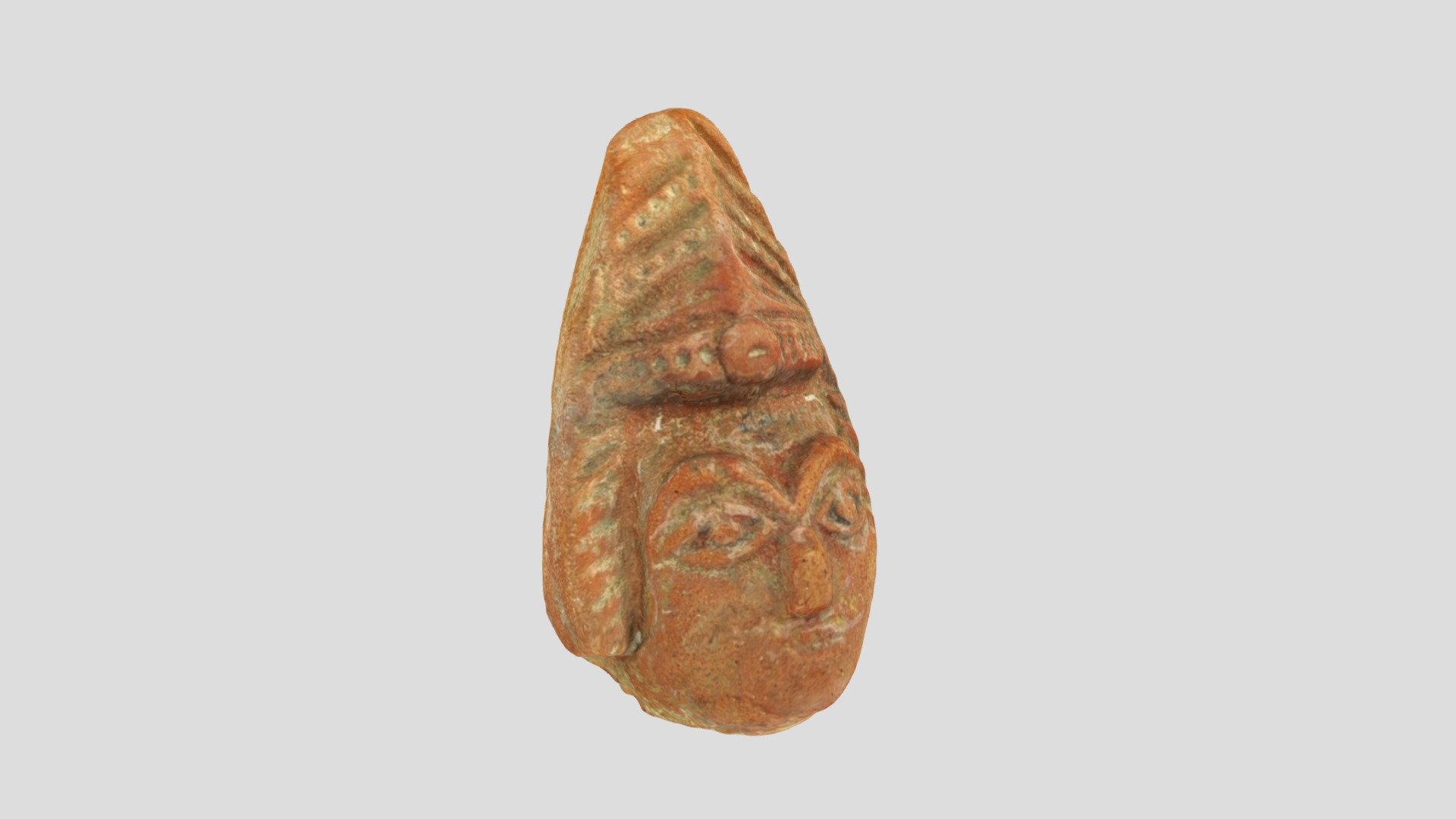 The head of a terracotta figurine. - 3D model by Bukhara_Museum_3D ...