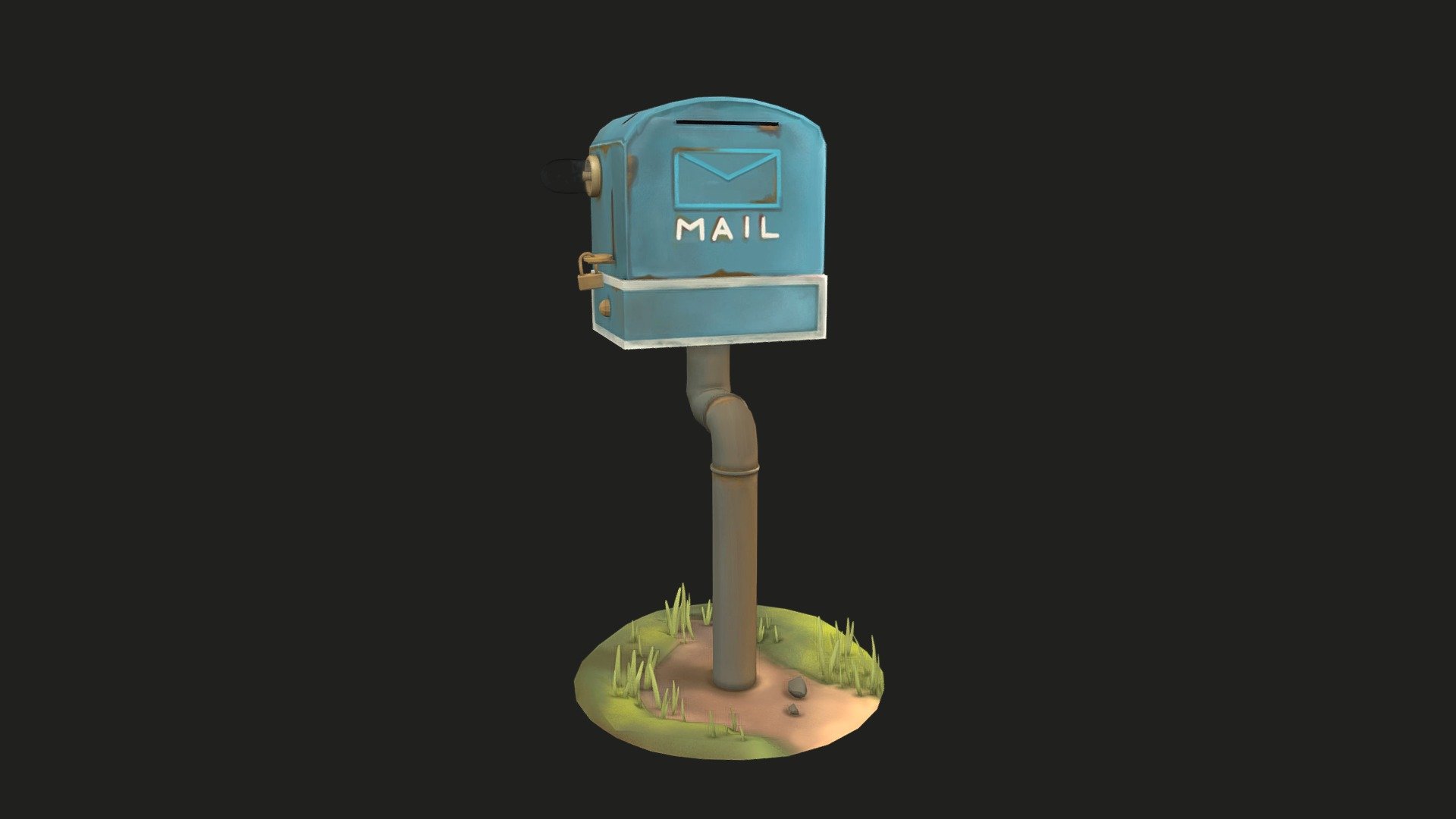 MailBox low poly handpainted - 3D model by memi00 [c4b84e4] - Sketchfab