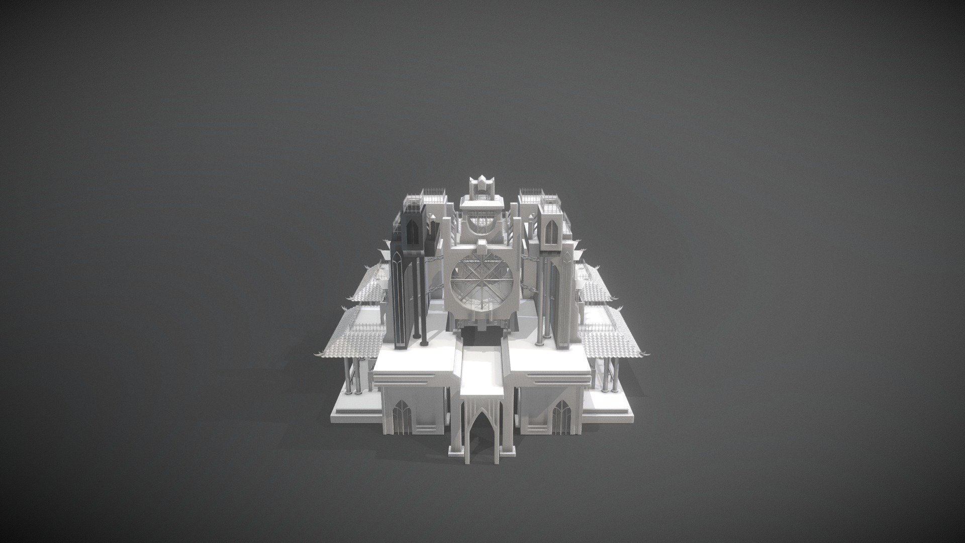 Religious building - 3D model by A.Cozijnsen [c4b967d] - Sketchfab