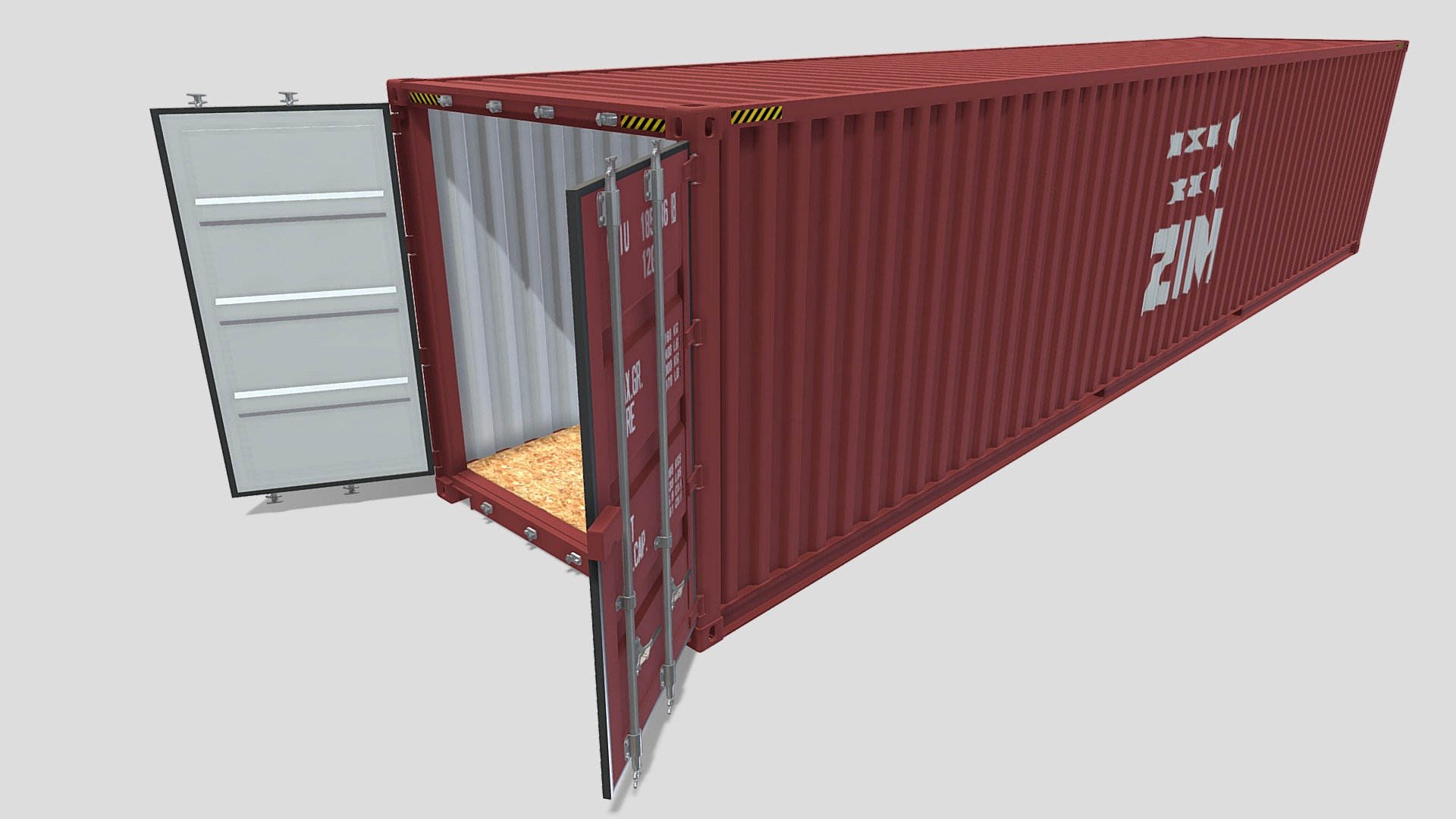 Iso Container 3d Model 73+ Thousand 3d Rendering Shipping Container