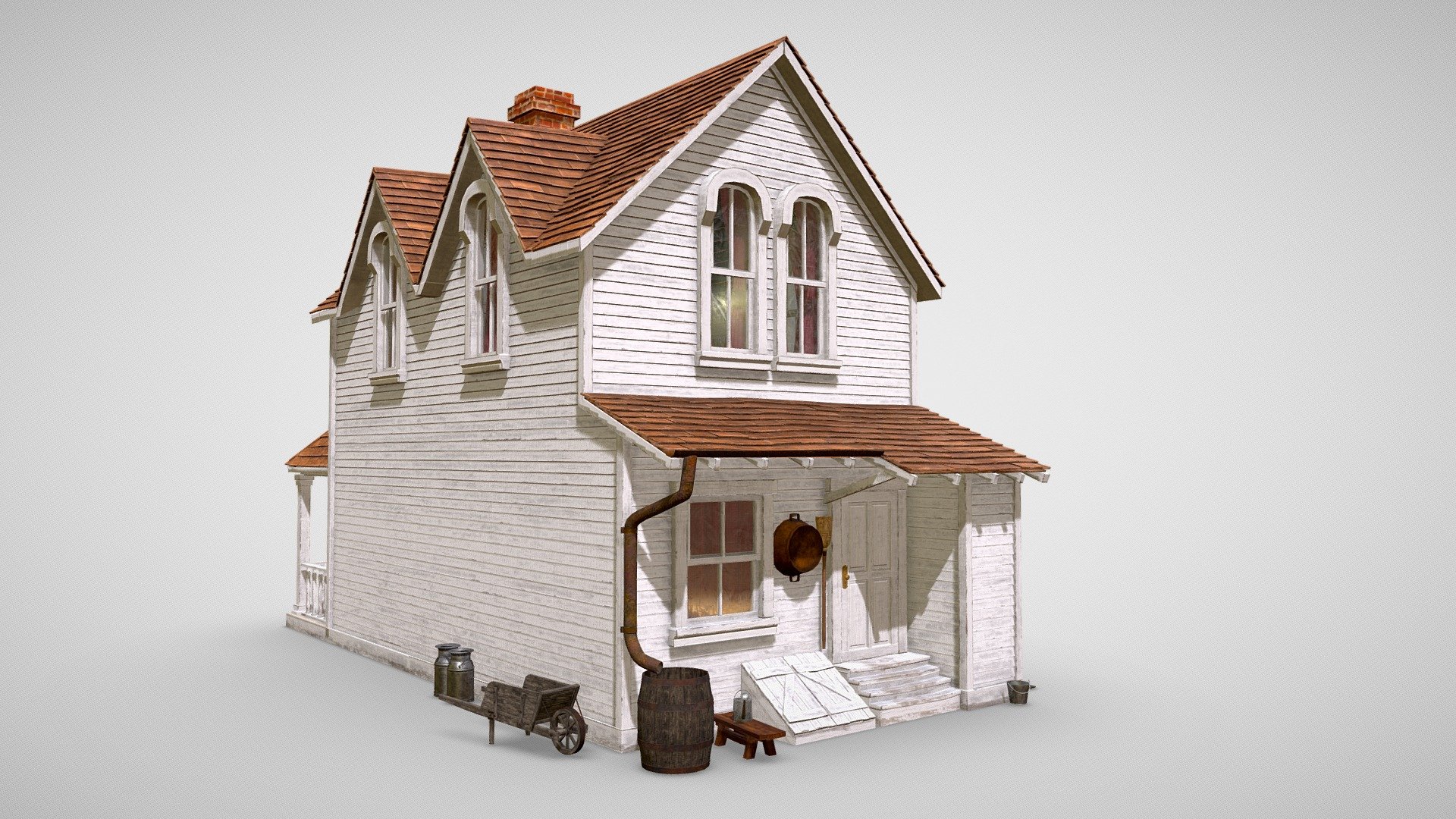 Old Countryside House - Buy Royalty Free 3D model by Elvair Lima ...
