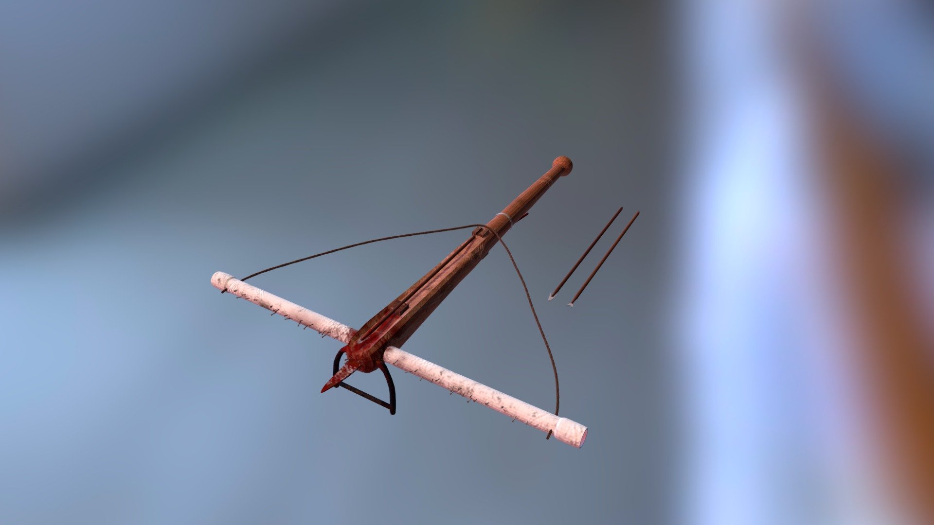 Post-Apocalyptic Crossbow (Hard Textured) - 3D model by bwitherow ...