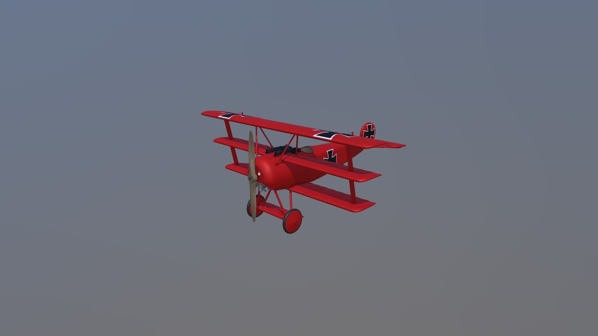 Fokker Dr1 - 3D model by damianbxp [c4bb299] - Sketchfab