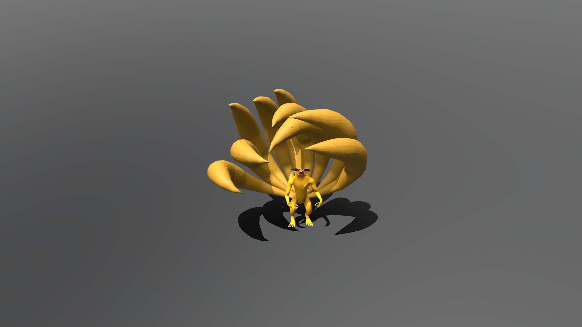 Kurama low poly - 3D model by Antoine.Shannon [c4bbf13] - Sketchfab