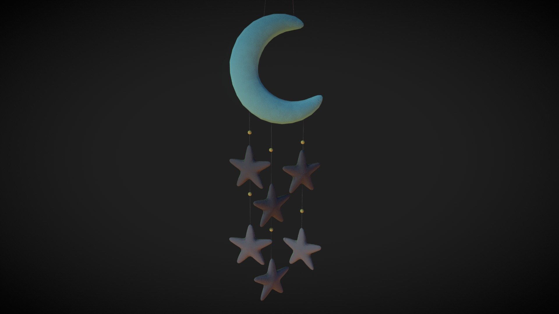 Decoration Moon Stars- Asset - 3D model by maydv.v [c4bcb5b] - Sketchfab