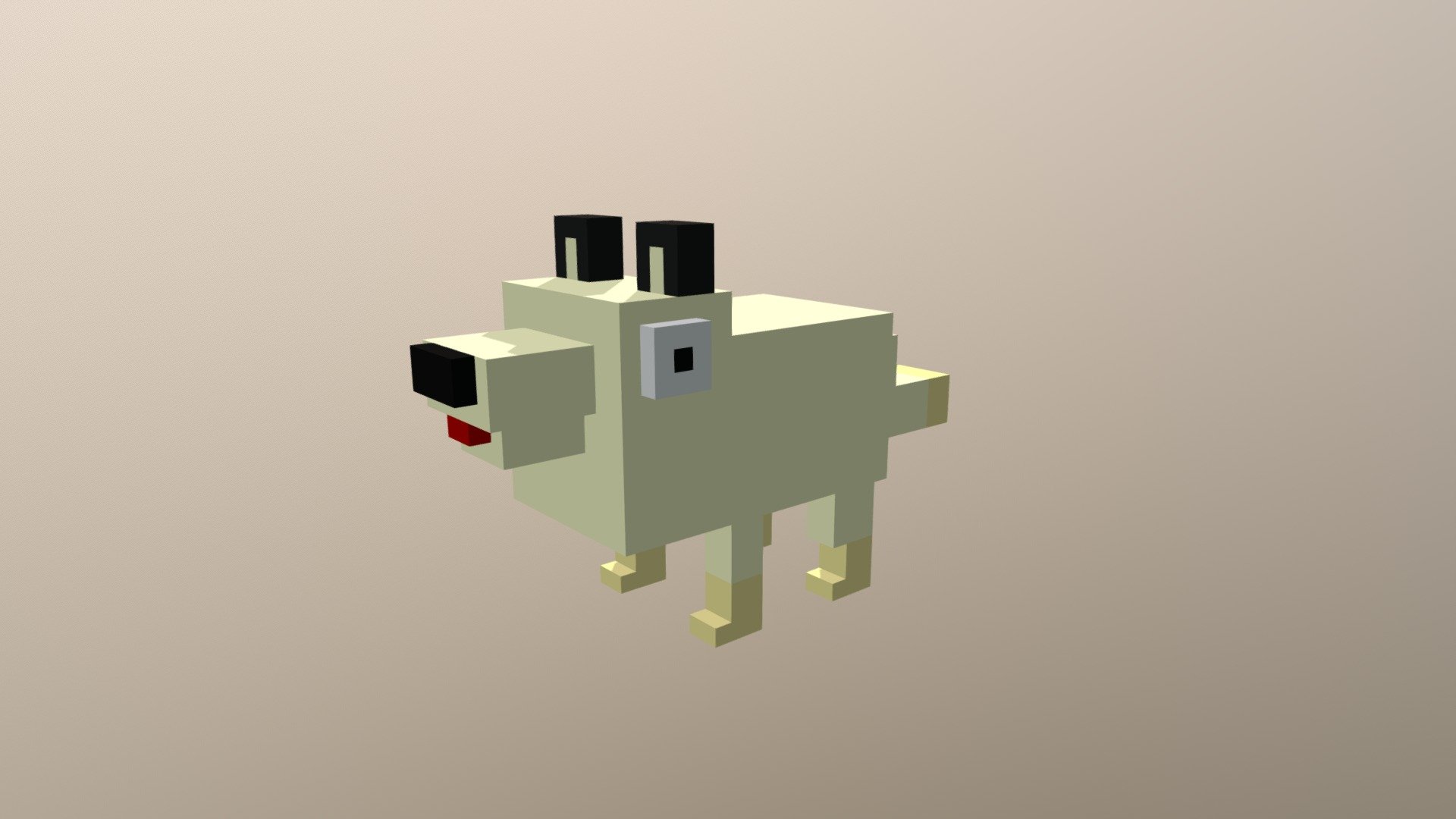 Voxel Arctic Fox - 3D model by Guillermo Willy Moral (@willymoral ...