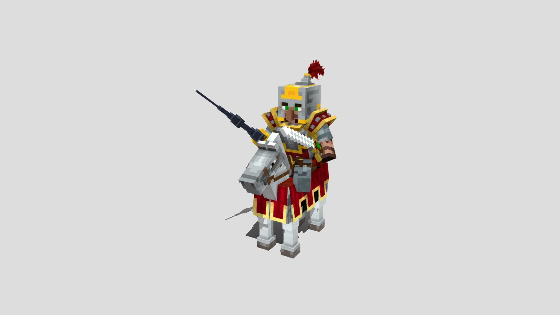 Villager Knight RED - 3D model by qiyunjian (@pinkeyedboy) [c4be9eb ...