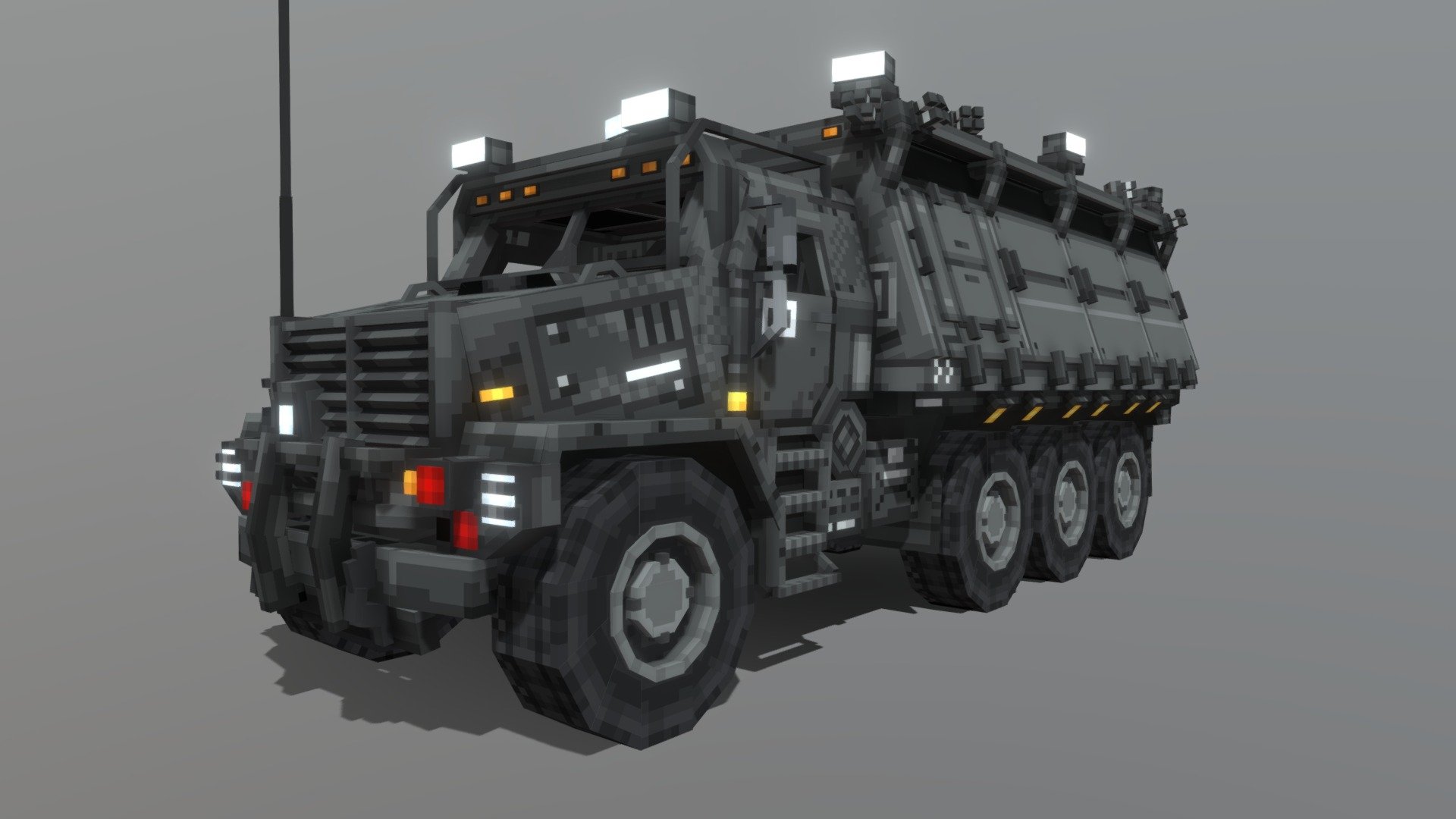 [blockbench]Heavy transport vehicle - 3D model by GODZILLA256 [c4c1291 ...