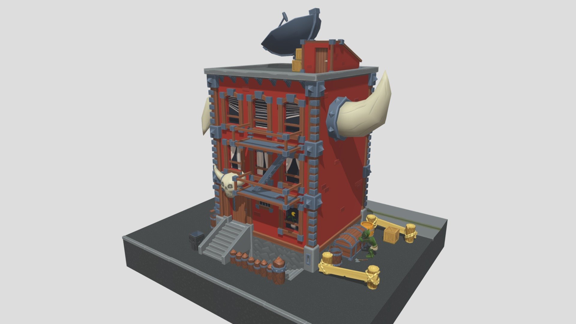 Stylized House - 3D model by laslocva [c4c1cea] - Sketchfab