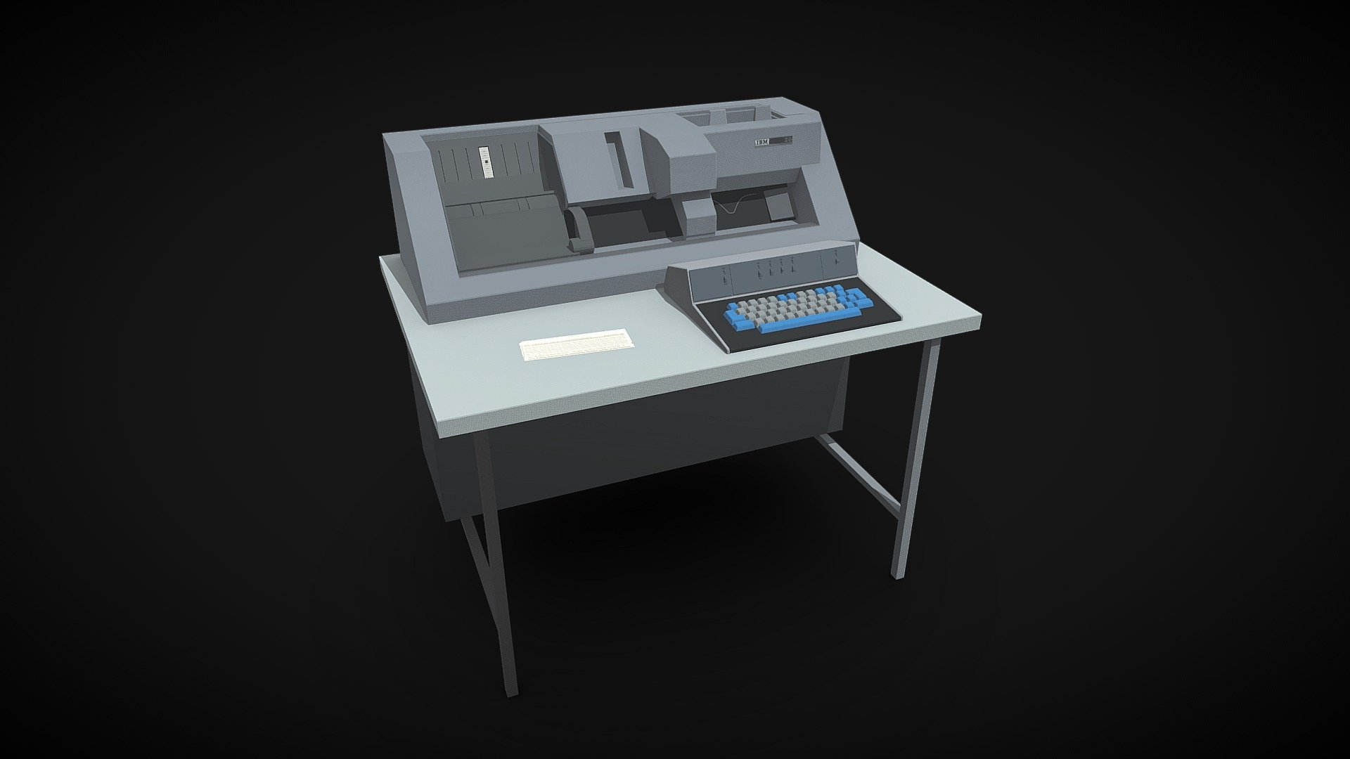 The IBM 029 Card Punch - 3D model by wboony [c4c2125] - Sketchfab