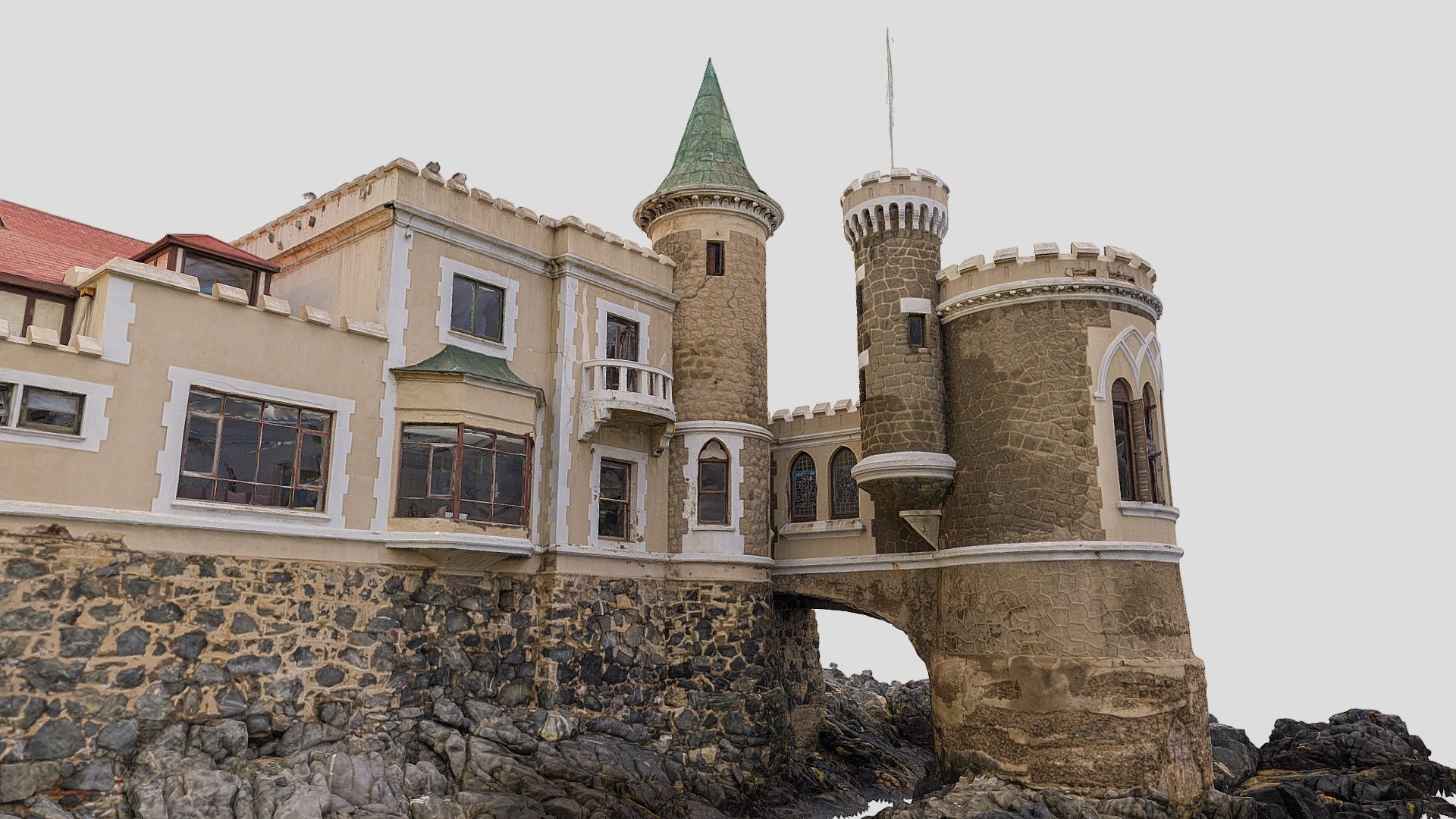 Castillo Wulff, Viña del Mar, Chile - 3D model by Getarq [c4c3fe1 ...