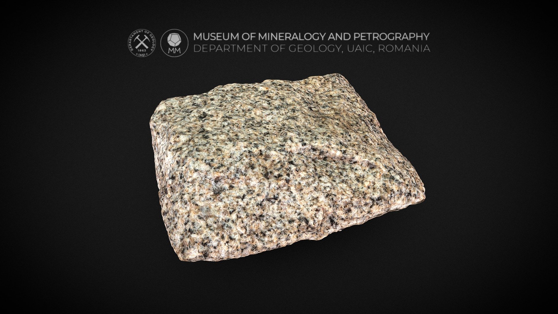Microgranite (igneous rock) - 3D model by Museum of Mineralogy and ...