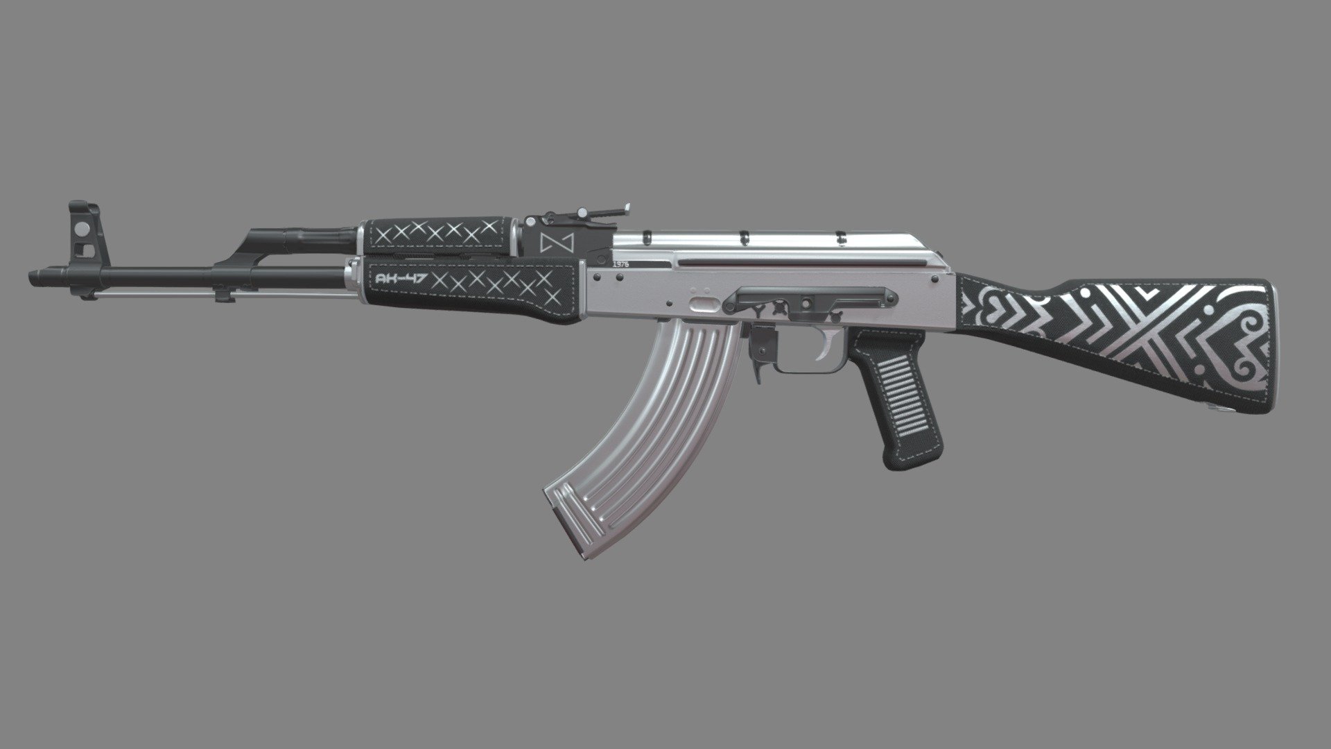AK-47 | LETHAL IMPACT - 3D model by LaConoF [c4c59d0] - Sketchfab