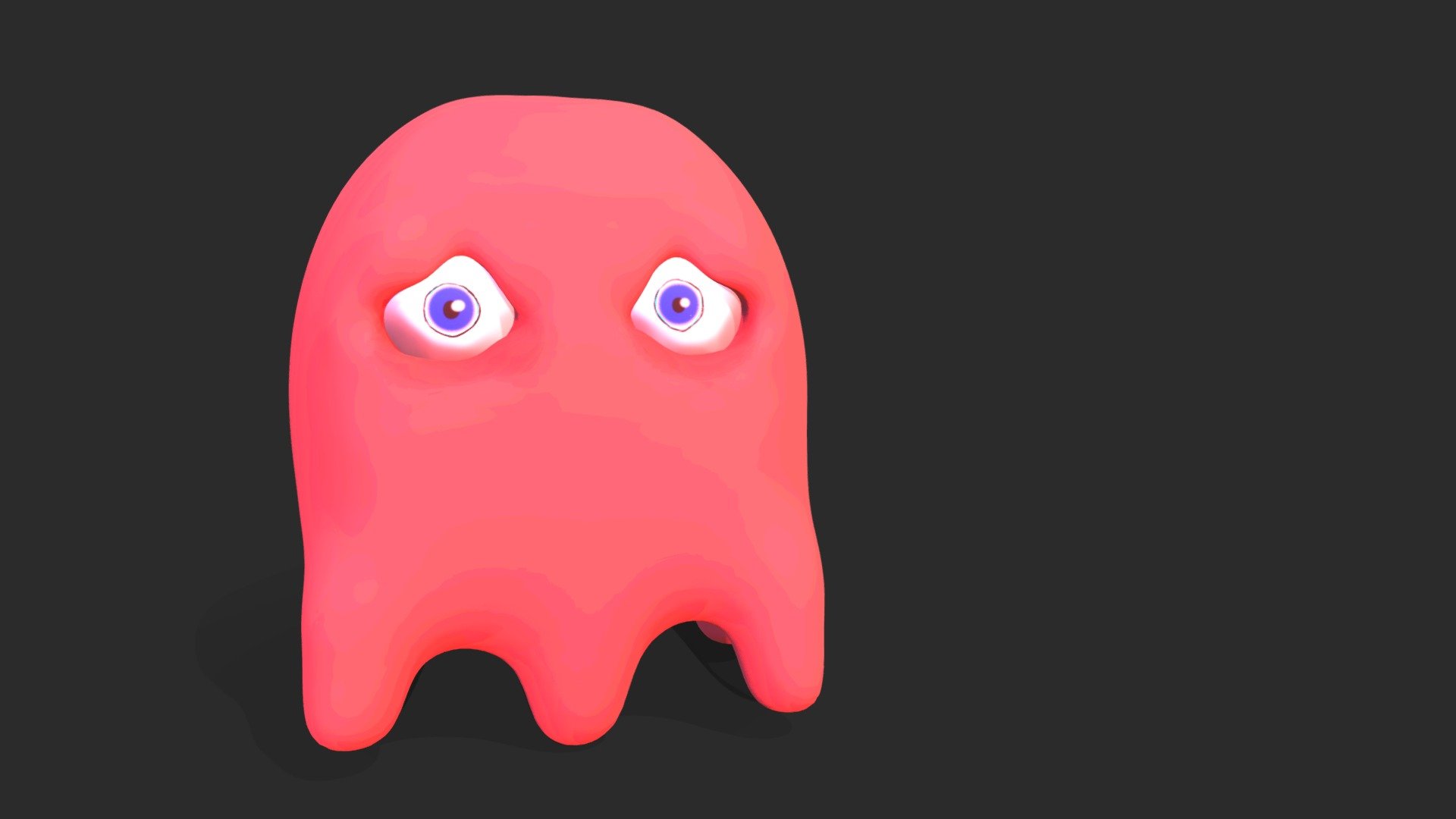 Red Ghost Arcade "Pac-man" - Download Free 3D model by Batou (@batou87 ...