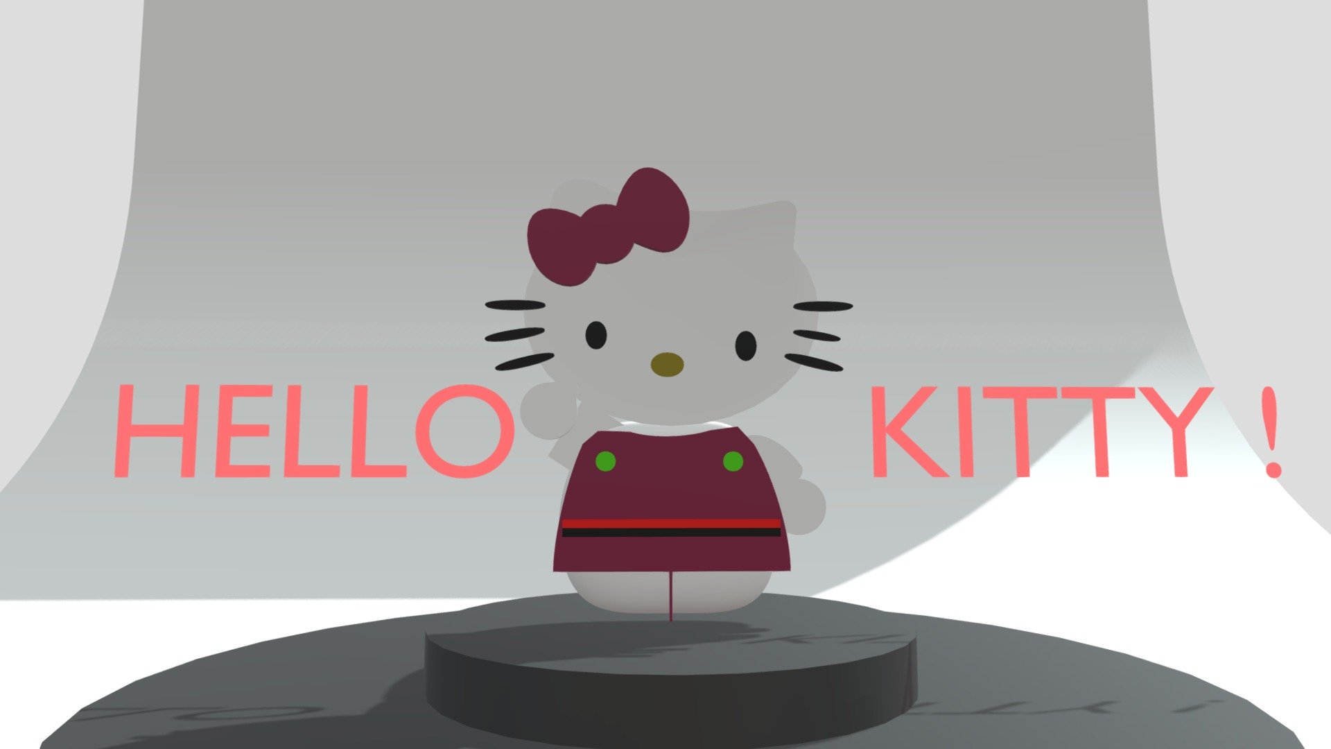 helllo kitty - 3D model by polyspace [c4c8d85] - Sketchfab