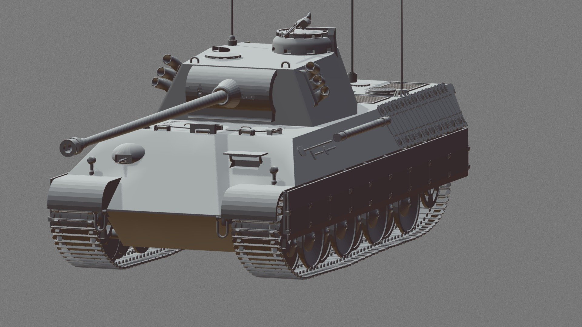 Panzerkampfwagen V "Panther" - 3D model by DoJiMoDa [c4c90e8] - Sketchfab