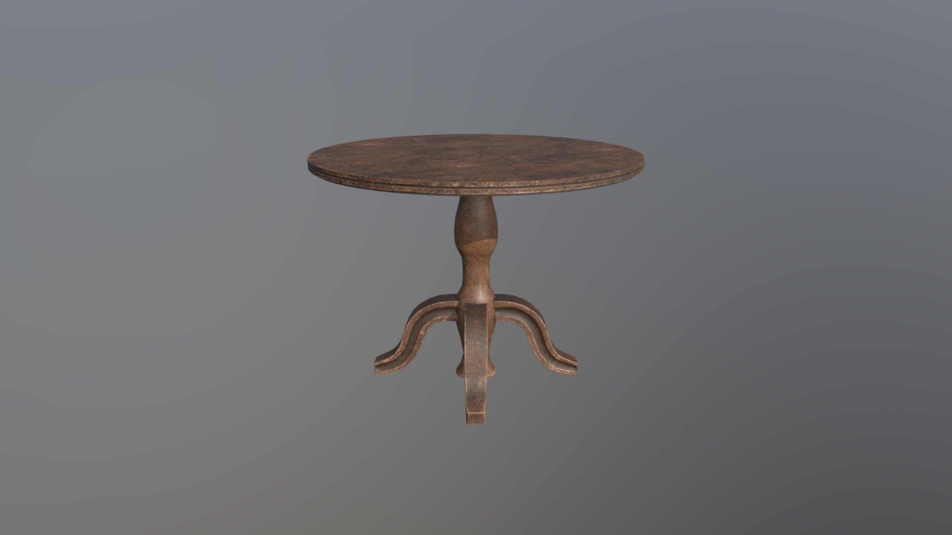 Vintage wooden table prop - 3D model by Mahdi Hasan (@beingmahdi ...