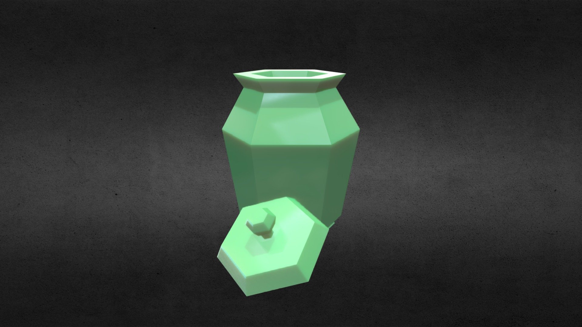 Green Jar - Download Free 3D model by LycanStarArt [c4ce25d] - Sketchfab