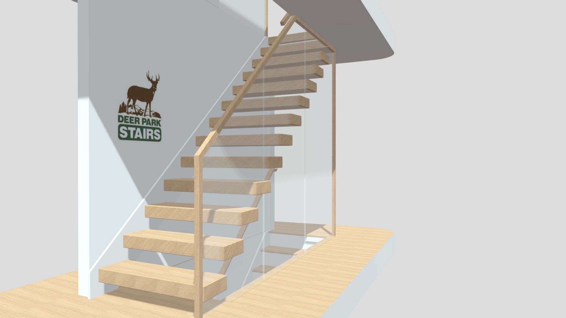Penlyn Glass Wall Thick Tread - 3D model by PatDPS [c4cf4ce] - Sketchfab