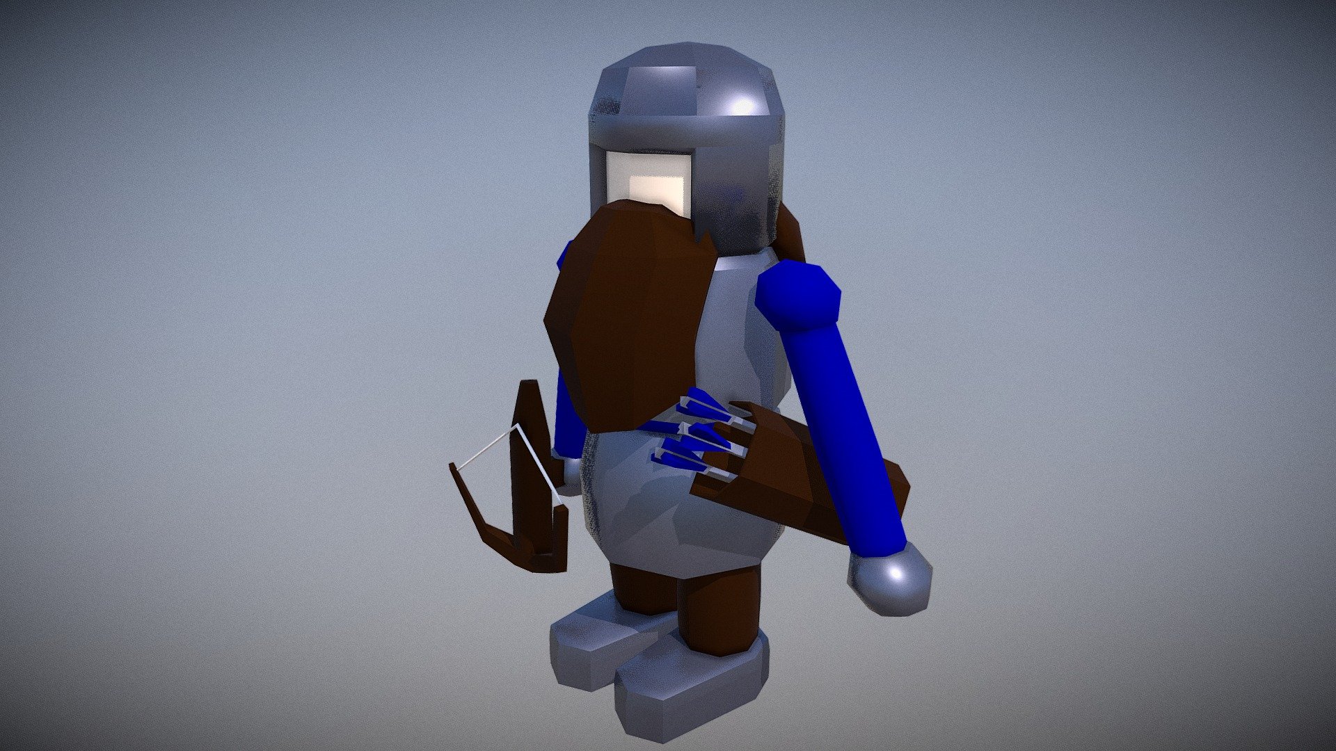 Low Poly Dwarf Crossbowman (Rigged) - Download Free 3D model by Yanez ...