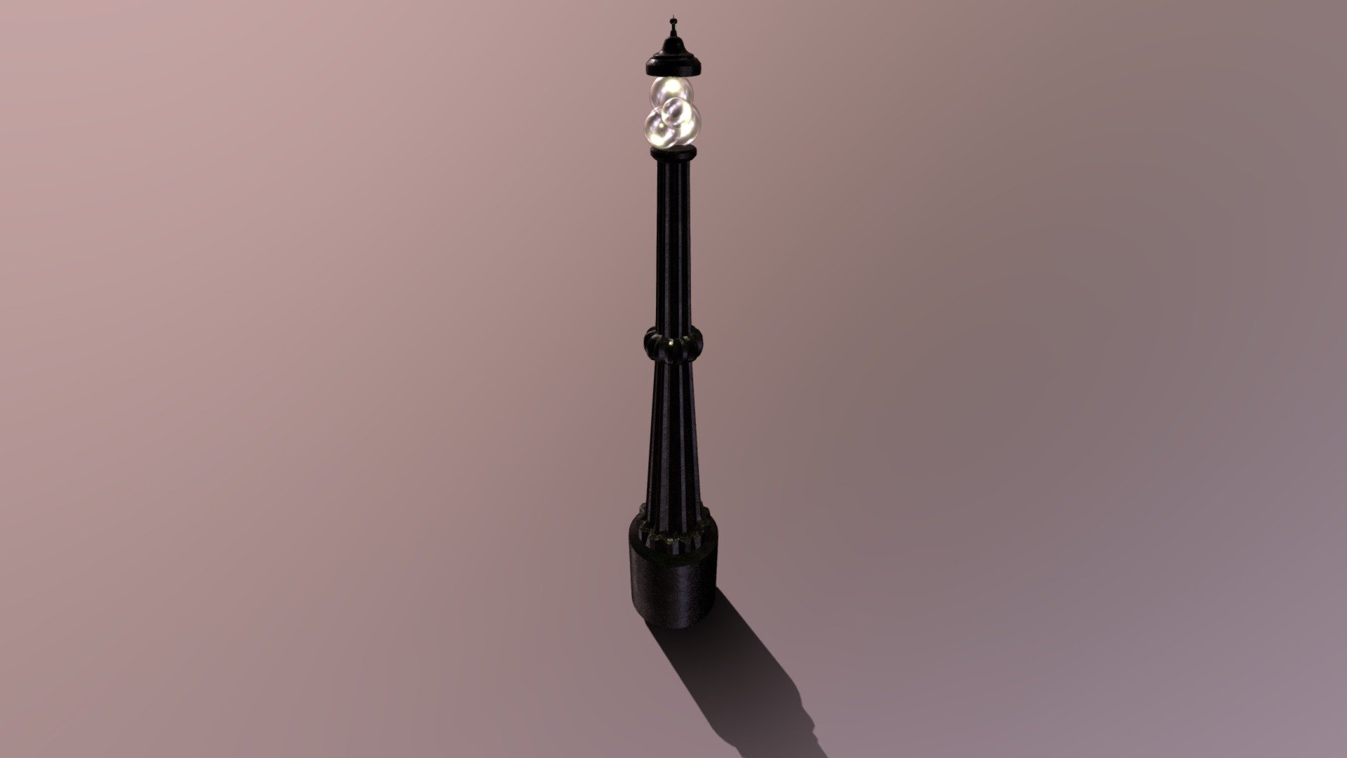 2K Textured Glass Bubble Street Lamp - Download Free 3D model by ...