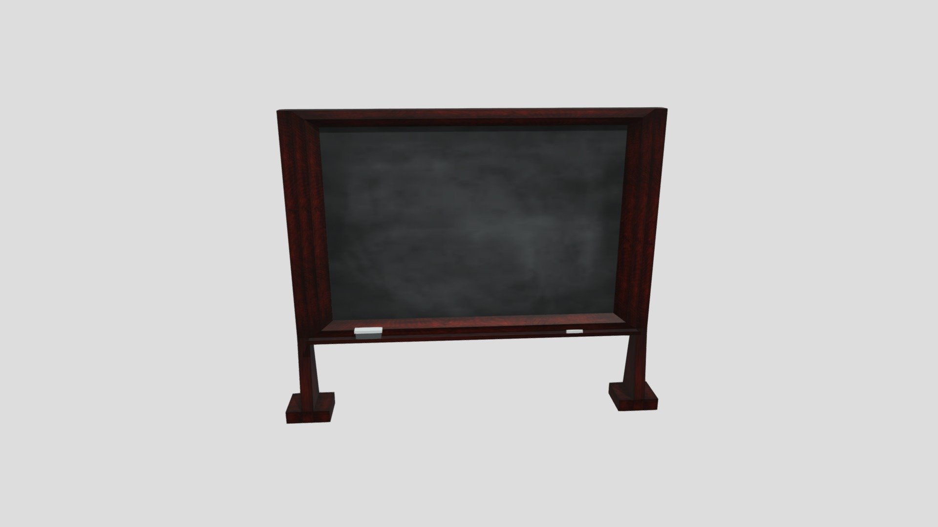 Chalkboard -Stand Alone with Dark Cherry Frame - Buy Royalty Free 3D ...