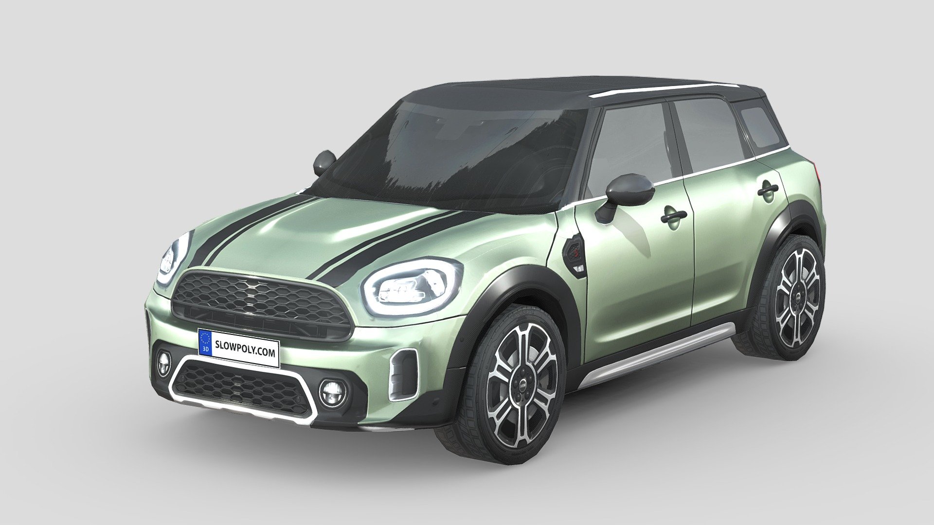 Mini Countryman S 2021 - Buy Royalty Free 3D model by slowpoly [c4d16e3 ...