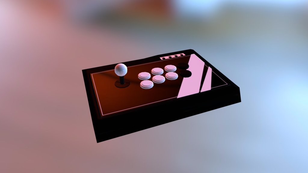 Arcade Stick - 3D model by alexhuynh7 [c4d8295] - Sketchfab