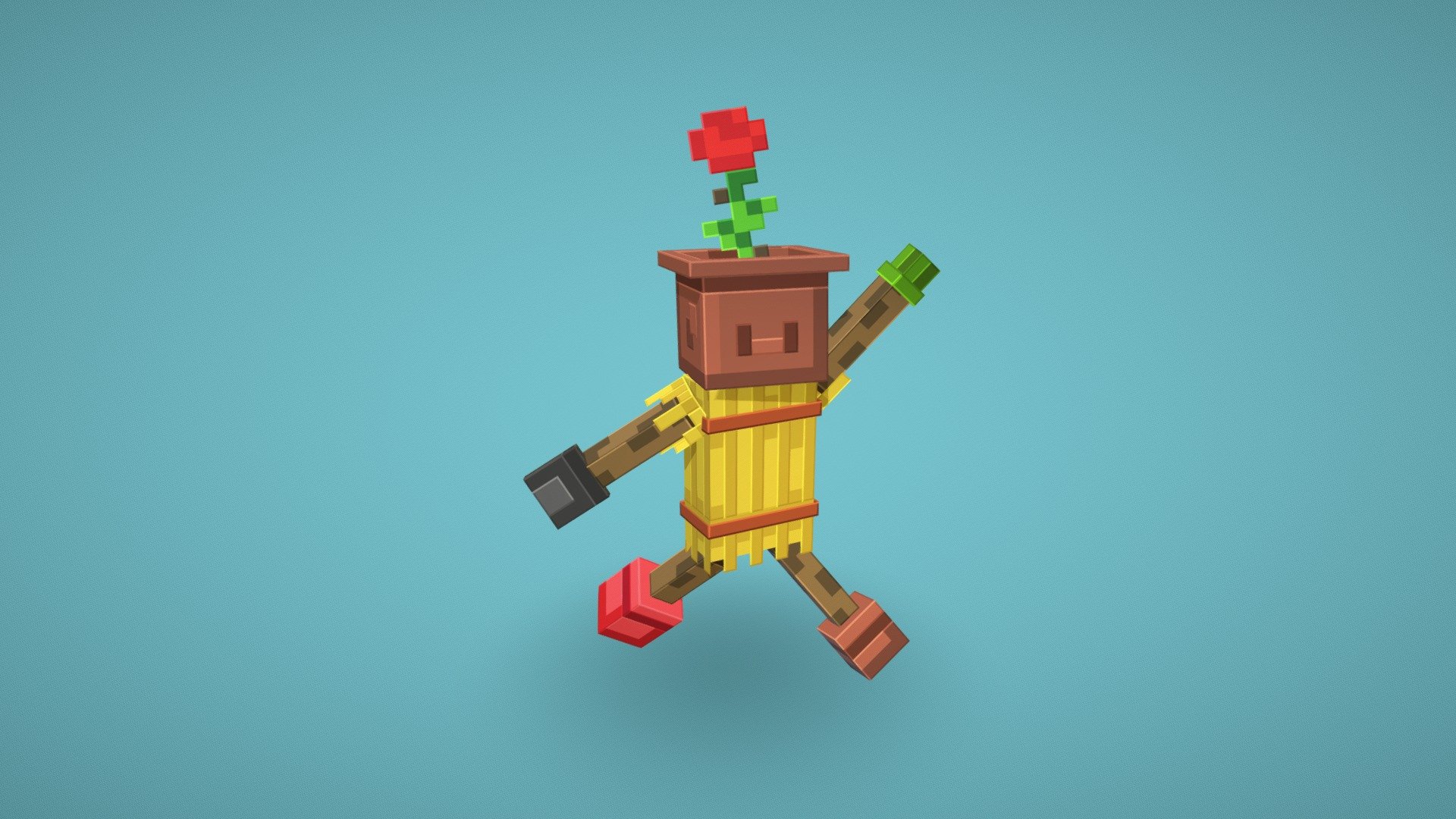 Flower Pot Man - 3D model by mr_ch0c0late [c4da2ea] - Sketchfab