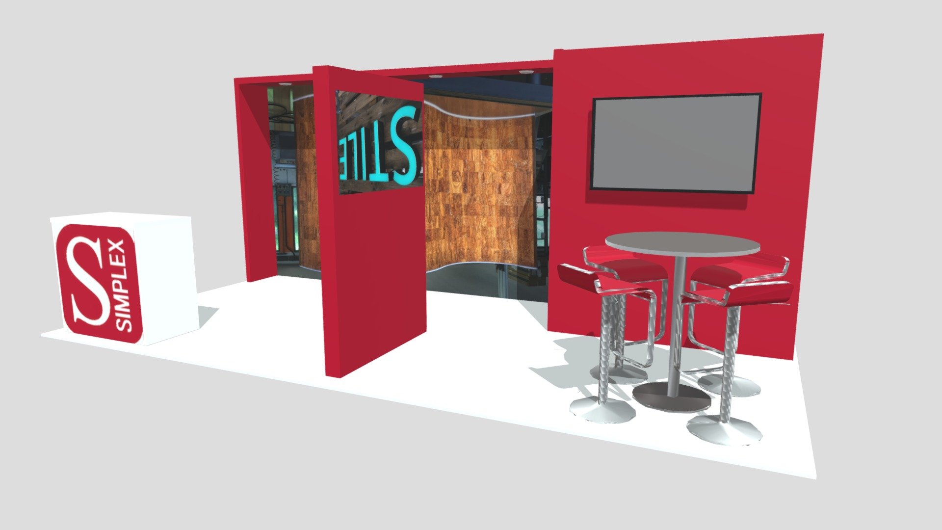 ProjectWork - Simplex Stand lowpoly - Download Free 3D model by ...