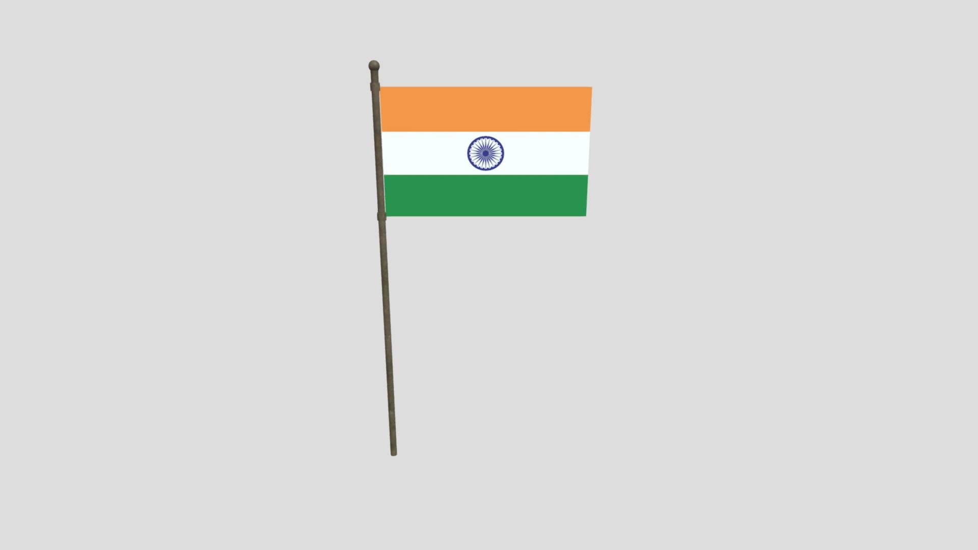 Flag Indian Flag - 3D model by 4.2techoff [c4dbe98] - Sketchfab