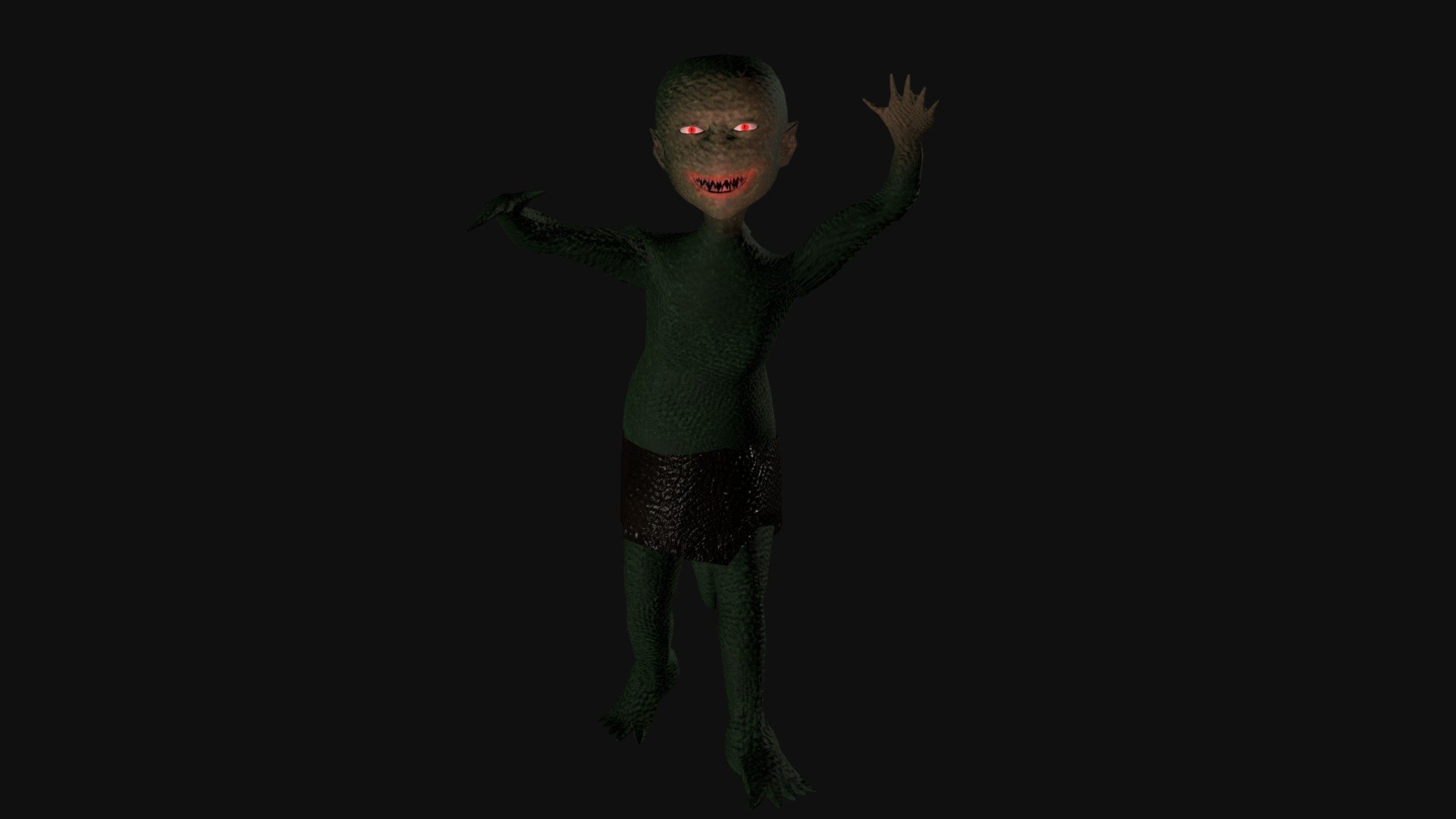 Water Goblin - 3D model by Jessica Fletcher (@dalinara) [c4de96c ...