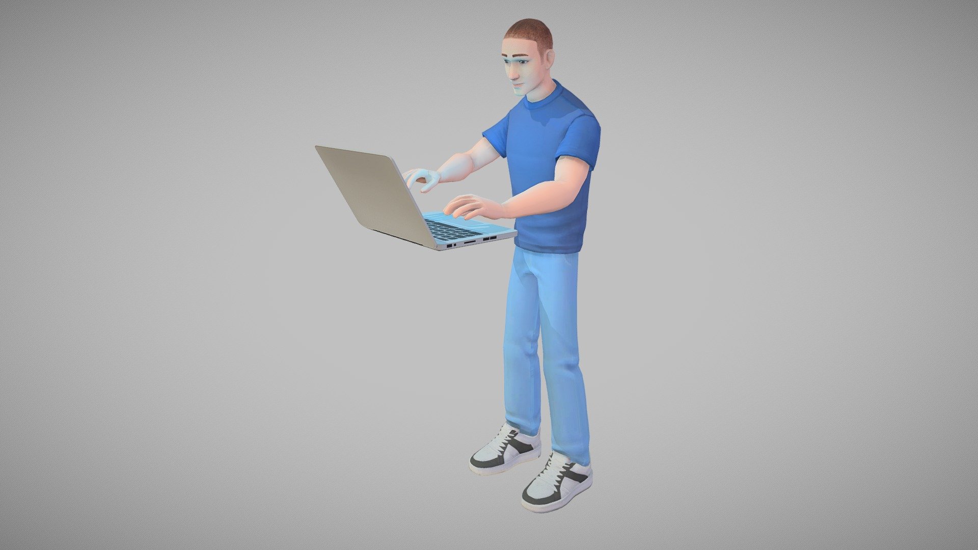 Typing loop animation - 3D model by vitascky [c4e1082] - Sketchfab