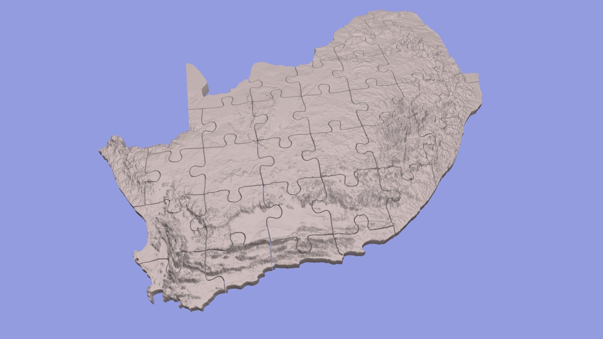 South Africa Puzzle - 3D model by X&Y&Z (@franz.wessels) [c4e1693 ...