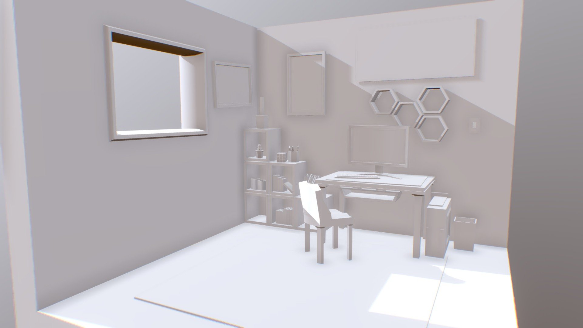 Low Poly Room - Download Free 3D model by BGlavin1 [c4e4c43] - Sketchfab
