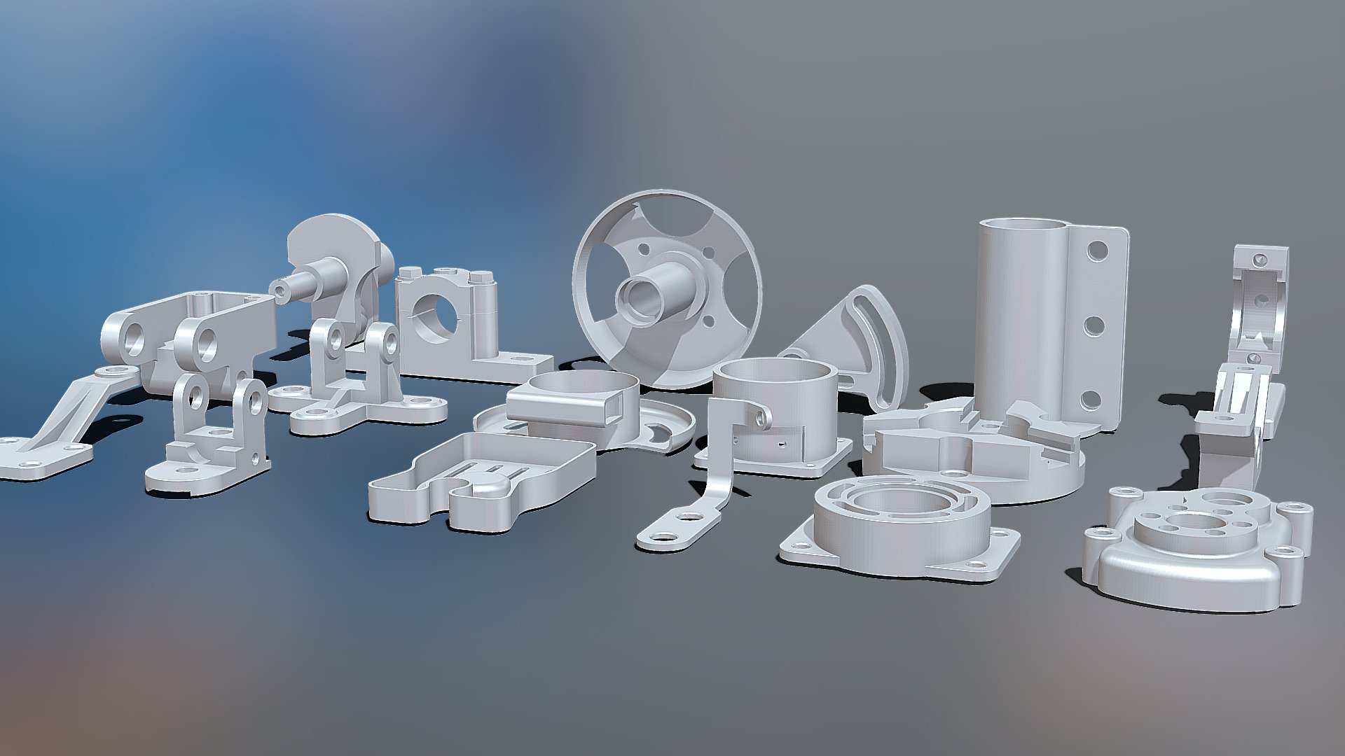 Pièces Mécaniques FreeCAD - 3D model by Quarks [c4ee5cb] - Sketchfab