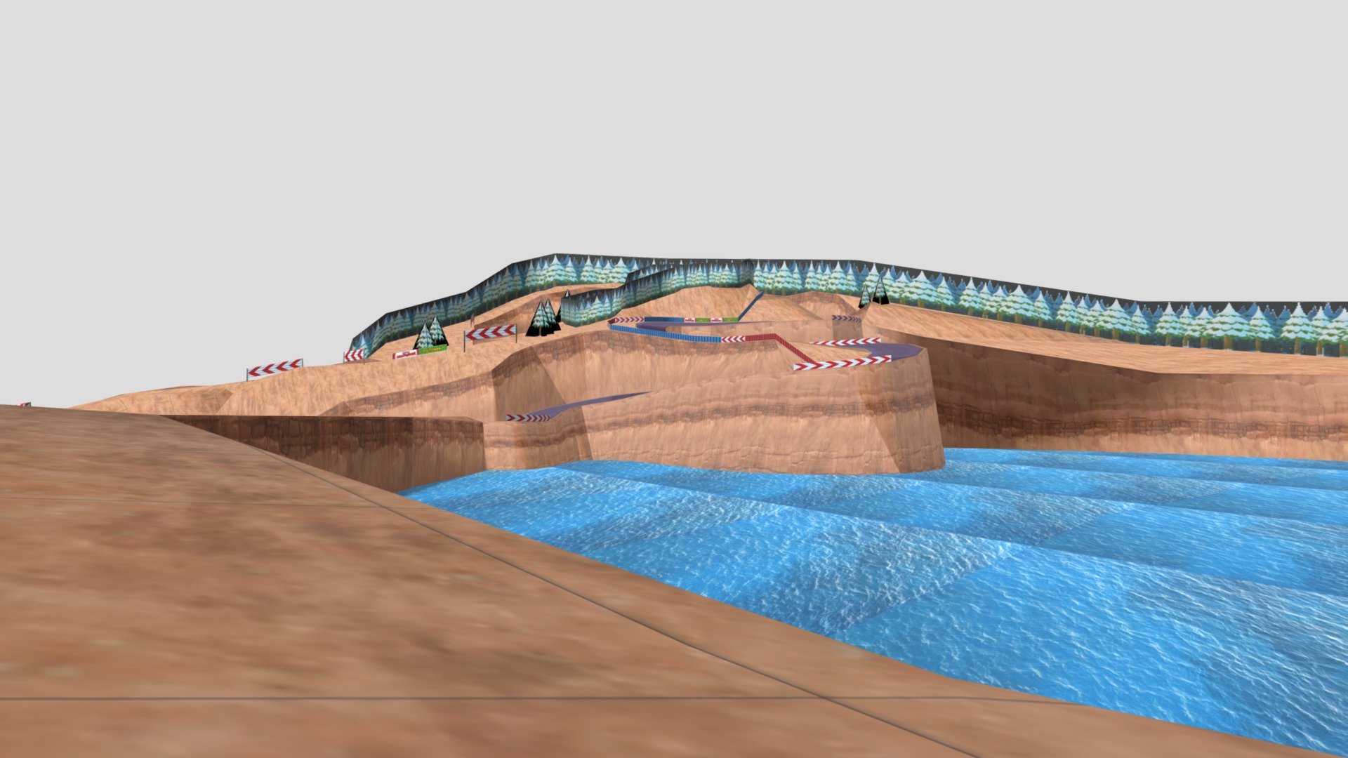 Radiator Springs Mountain - Download Free 3D model by World game ...