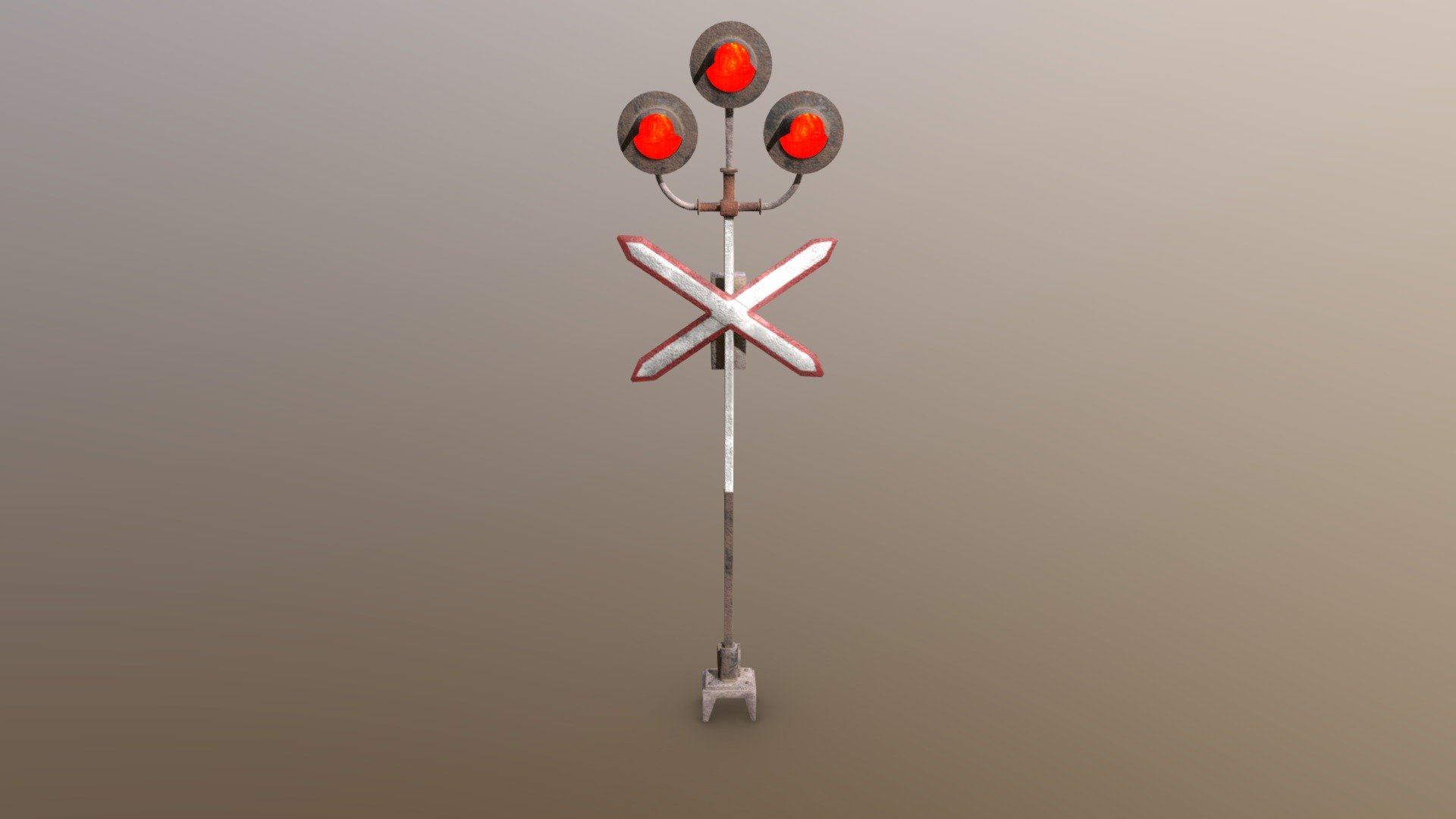 Railroad Crossing 3d low-poly model - Download Free 3D model by T_i_a_D ...