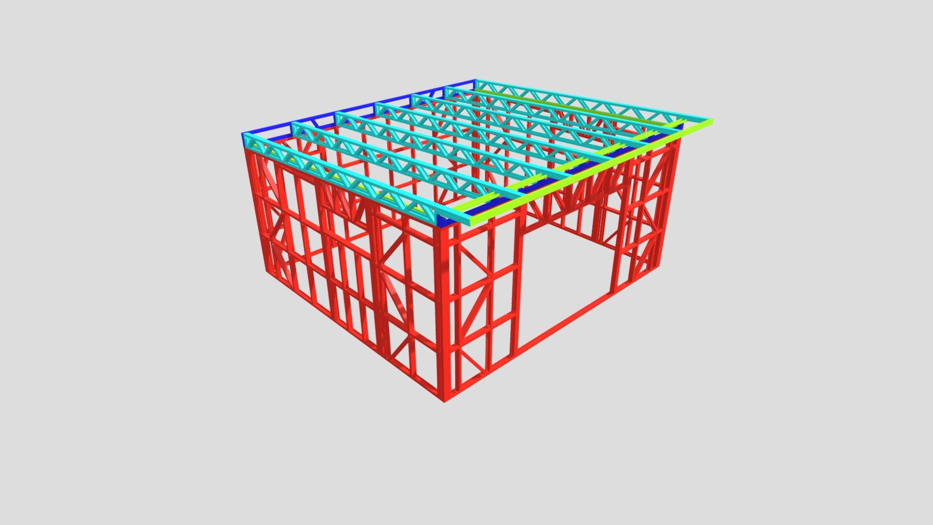 AB - Shed R2 - Download Free 3D model by Steel Frames Direct & Go Tiny ...