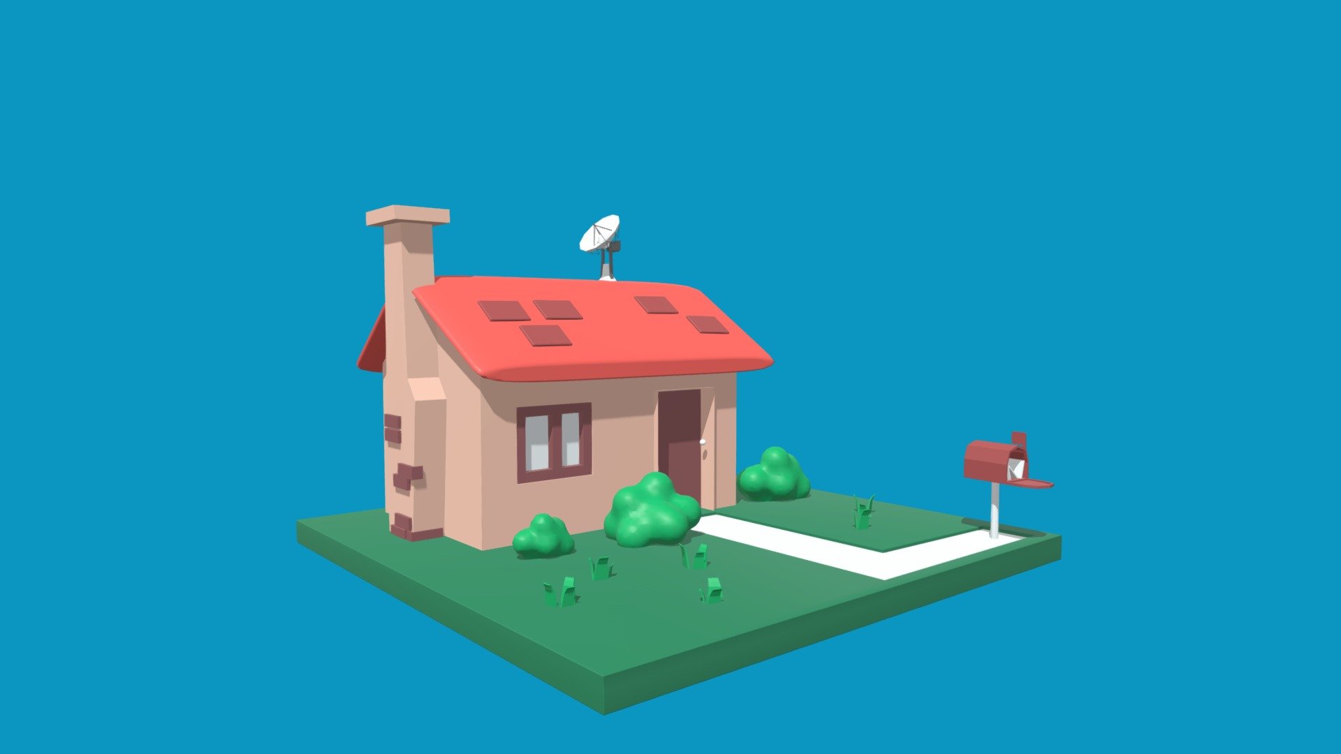 House Low Poly - Download Free 3D model by vanostudio0 [c4f9567 ...