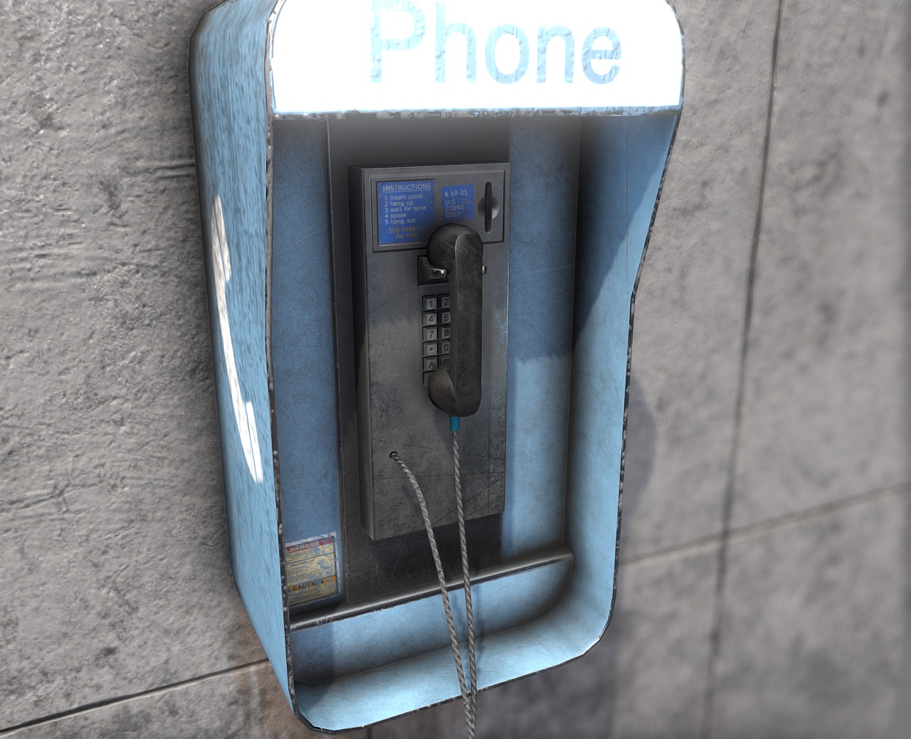 Street Phone - 3D model by Krokidana [c4f9cff] - Sketchfab