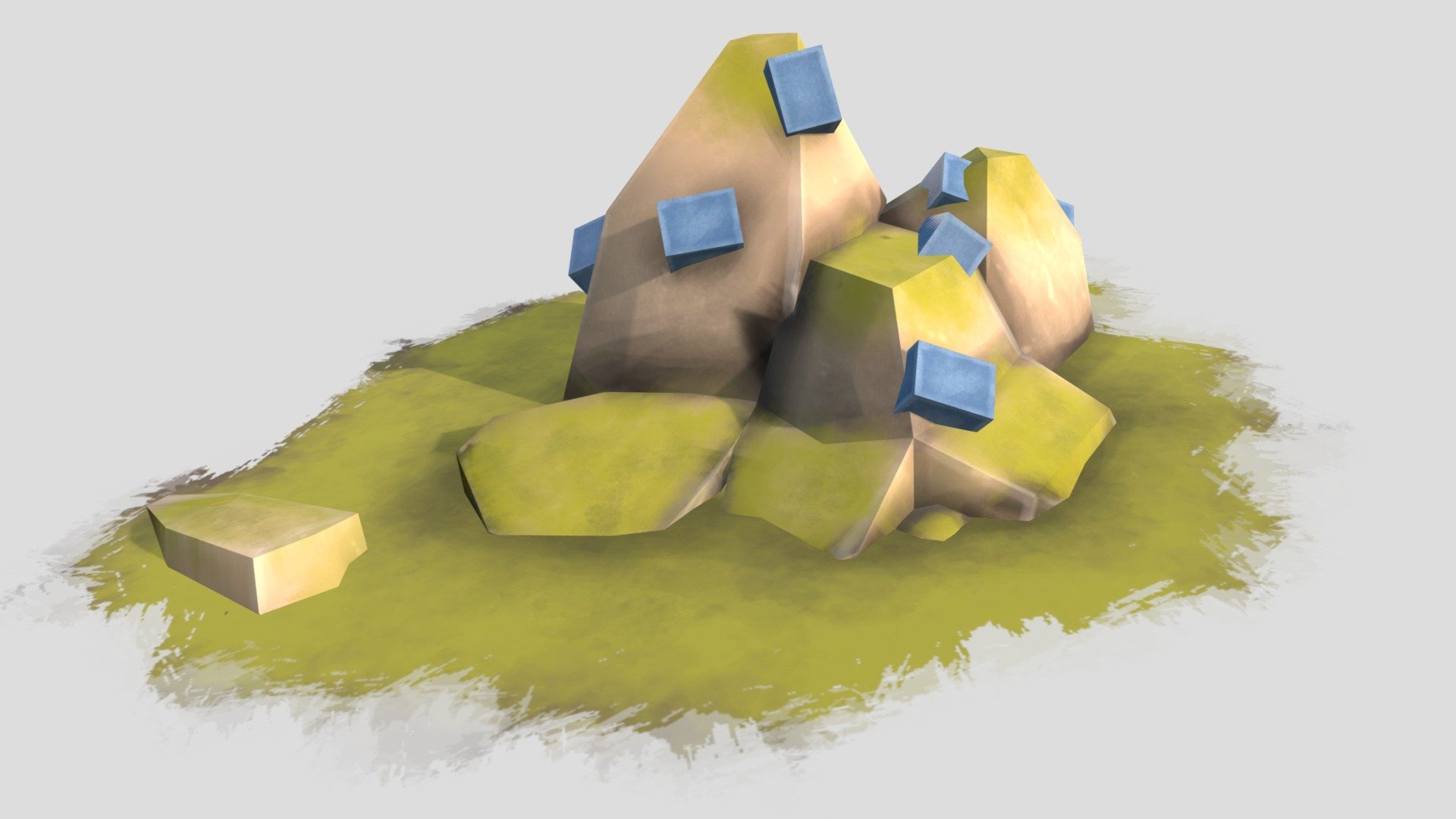 Stylised Handpainted Ore - 3D model by SzymonWegera [c4fa93f] - Sketchfab