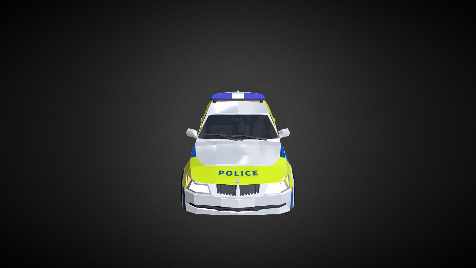 Low Poly Police Car - 3D model by Luke Burton (@LukeBurton3D) [c4fd0f1 ...