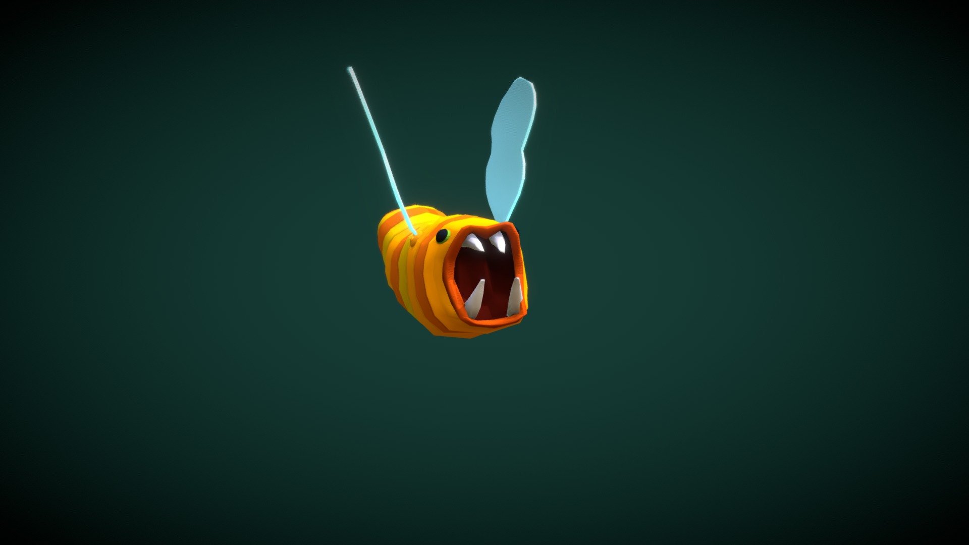 Animated: The flying Worm - 3D model by melaniecee (@melaniecech ...
