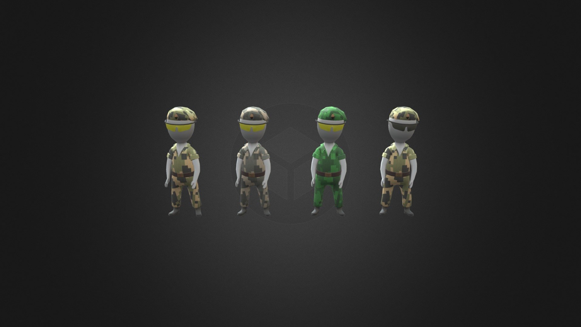 Stickmans Soldiers - 3D Military, characters - 3D model by VinAlex ...