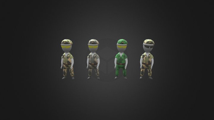 Stickman_soldiers 3D models - Sketchfab