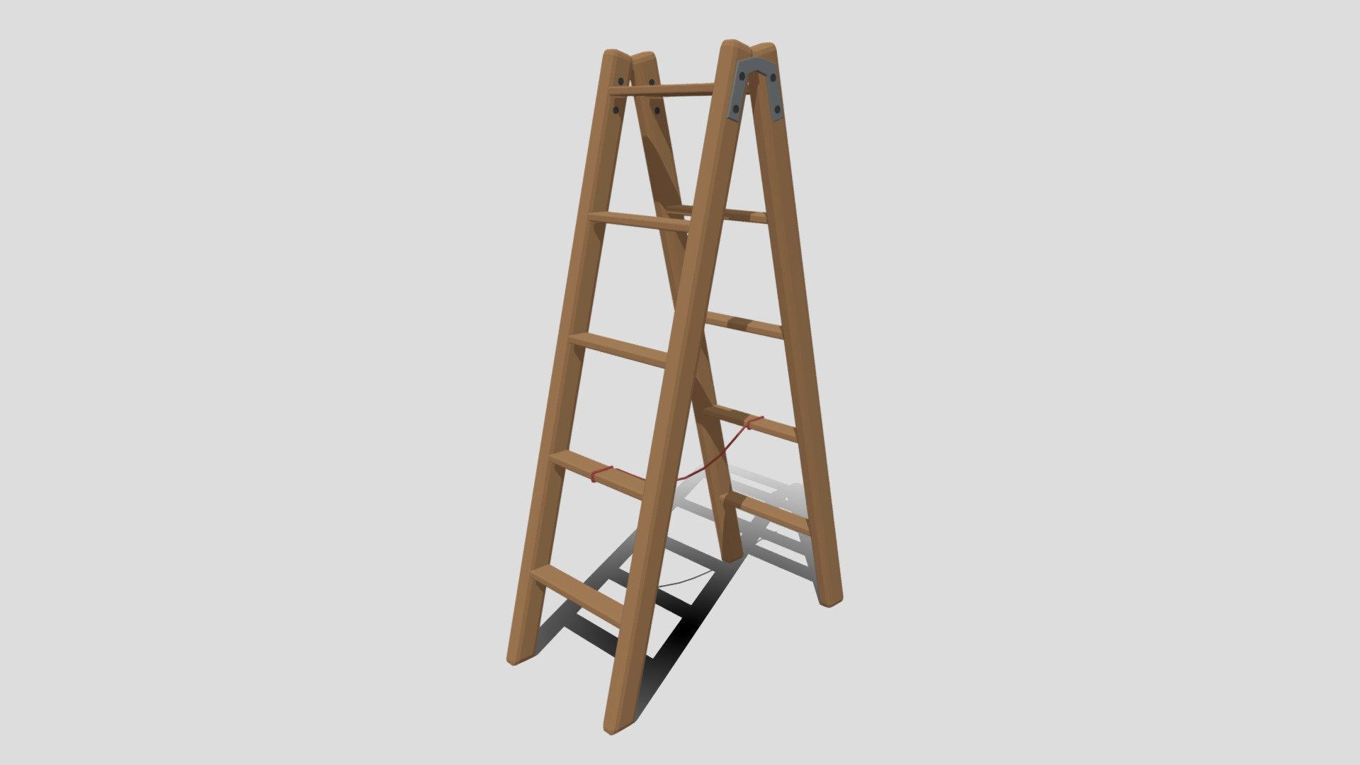 Low Poly Cartoon Wooden Ladder - Buy Royalty Free 3D model by chroma3d ...