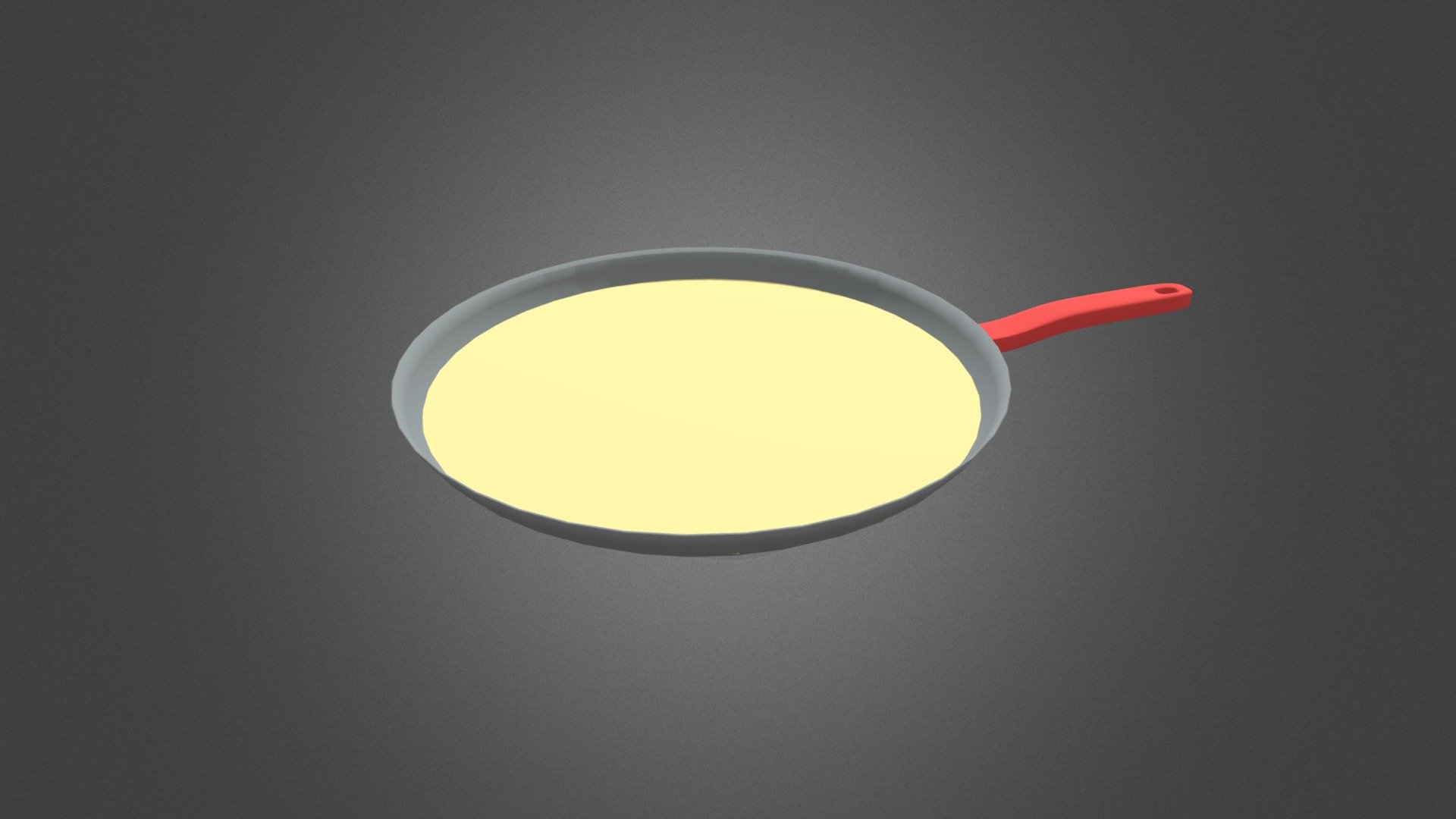 Low-Poly frying pan - 3D model by combine_soldier [c502719] - Sketchfab