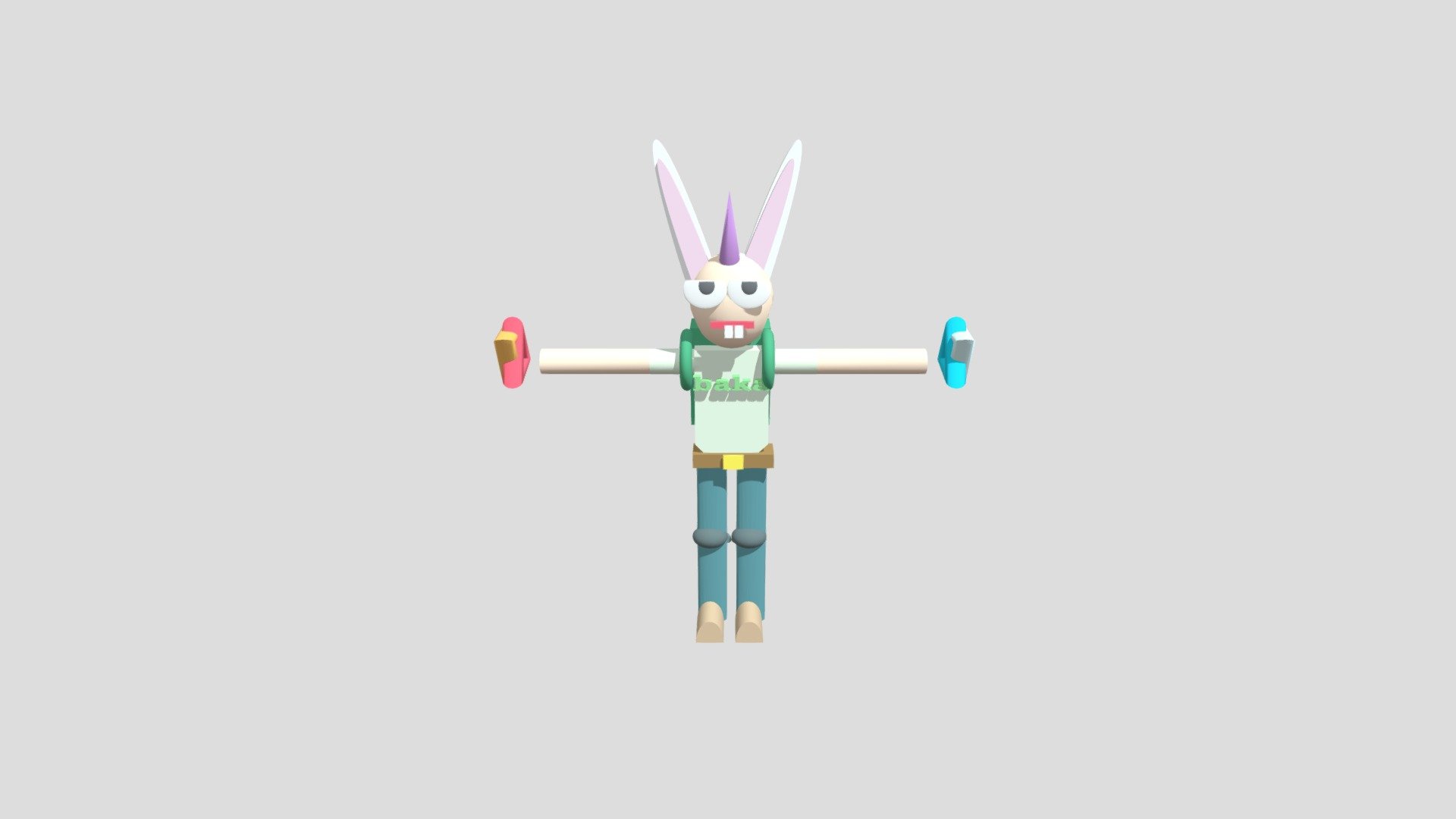 rabbit boy - Download Free 3D model by SimAxoRam [c505586] - Sketchfab