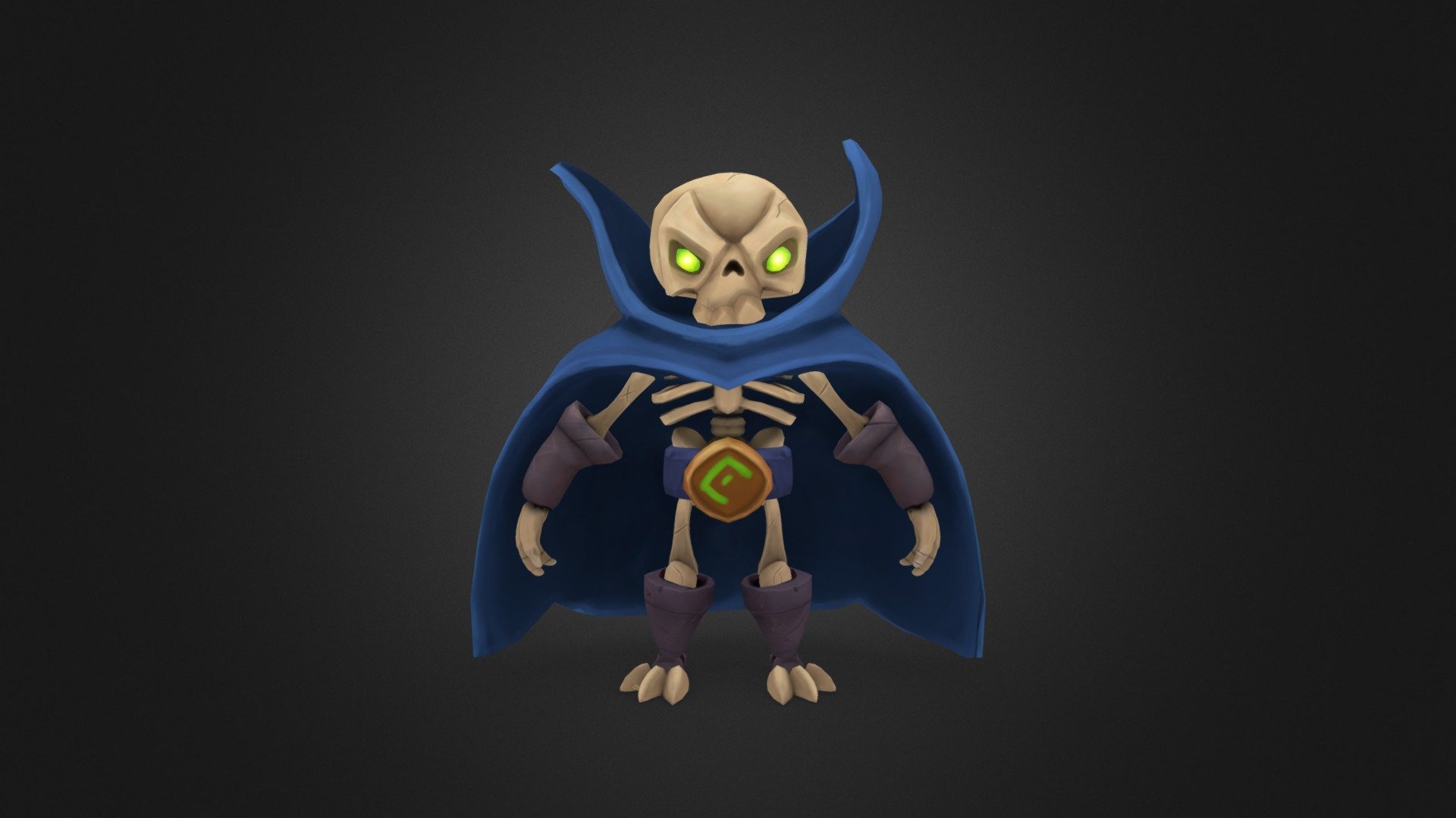 Hand-Painted magical Skeleton - Download Free 3D model by ilwsq ...